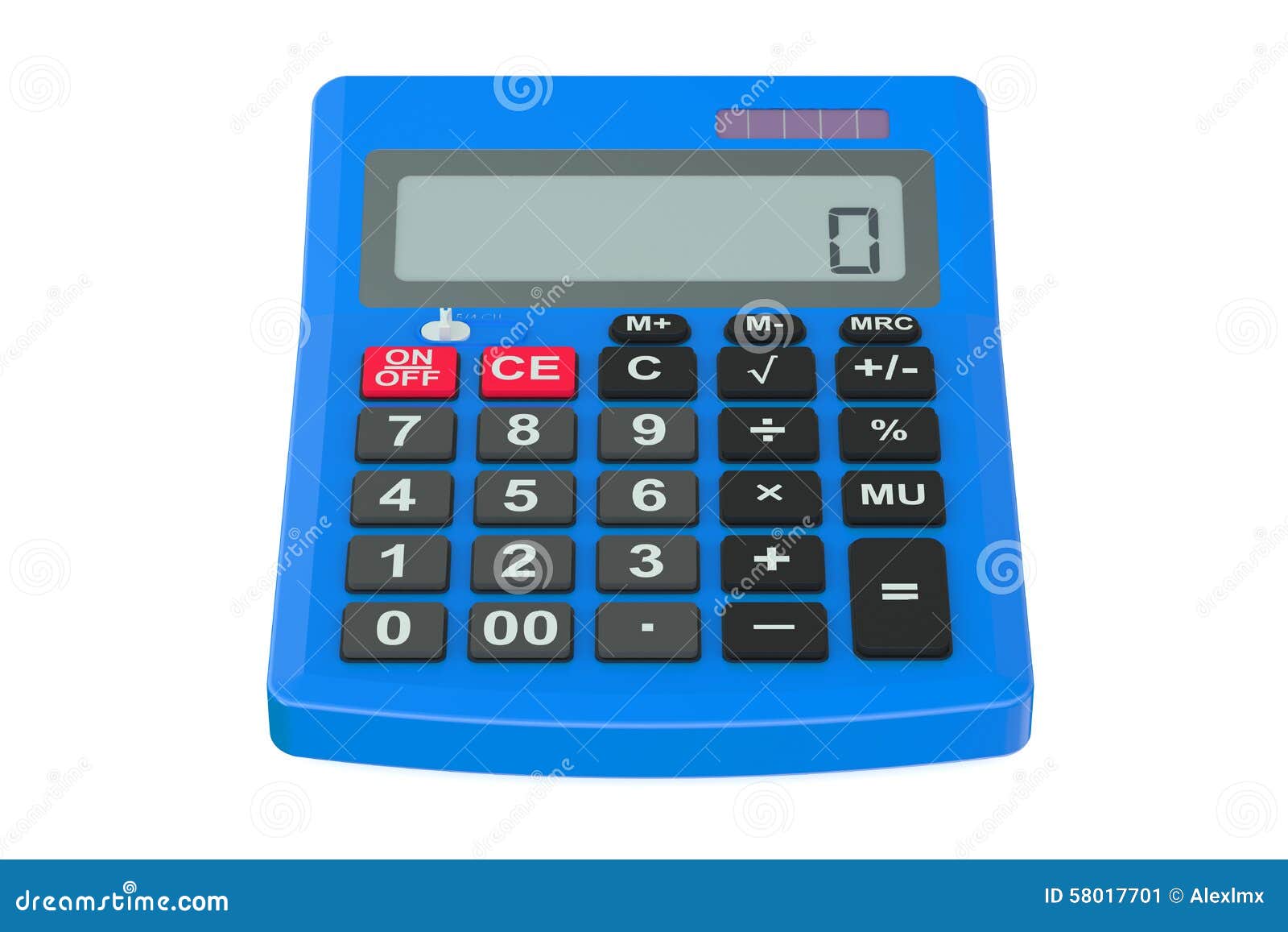 Blue calculator stock image. Image of device, finance - 58017701
