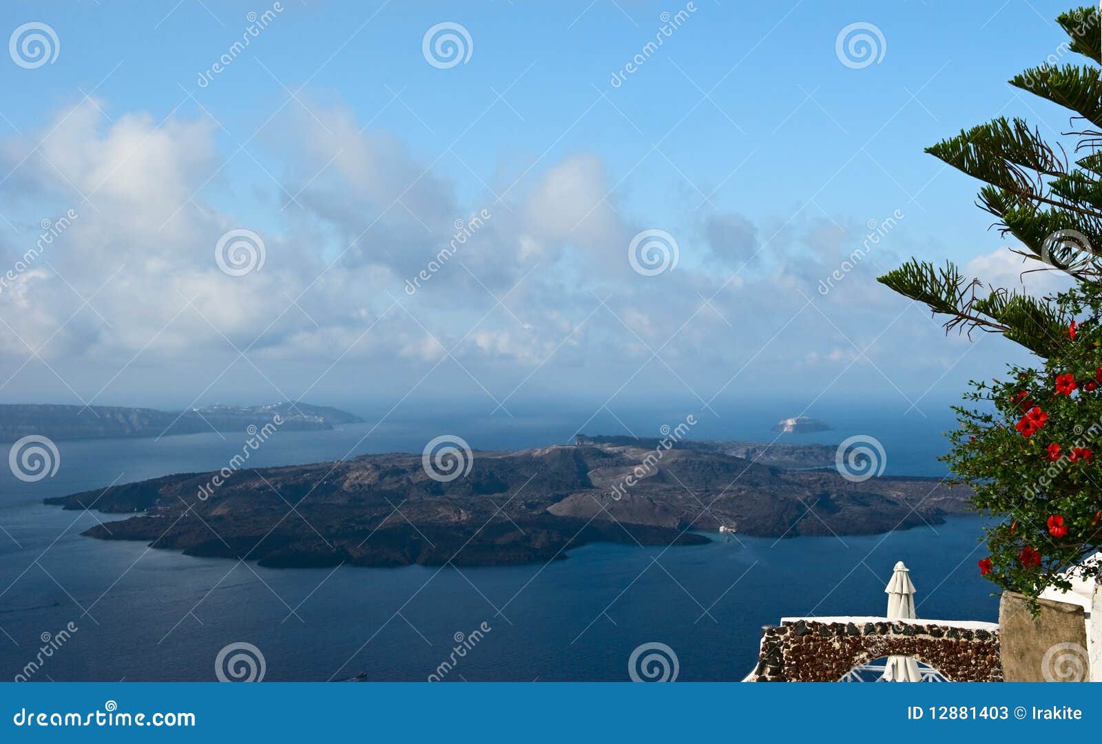 Blue caldera stock image. Image of santorini, blue, horizon - 12881403