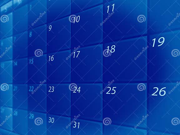 Blue calendar stock illustration. Illustration of calendar - 3653672