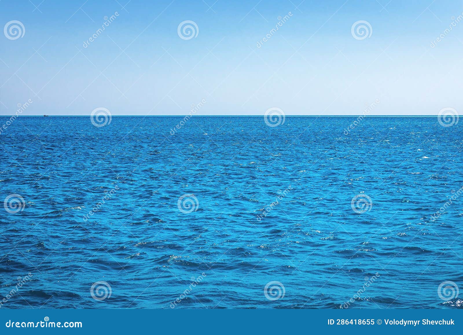 Blue Calm Sea Water and Sky Stock Image - Image of outdoor, blue: 286418655