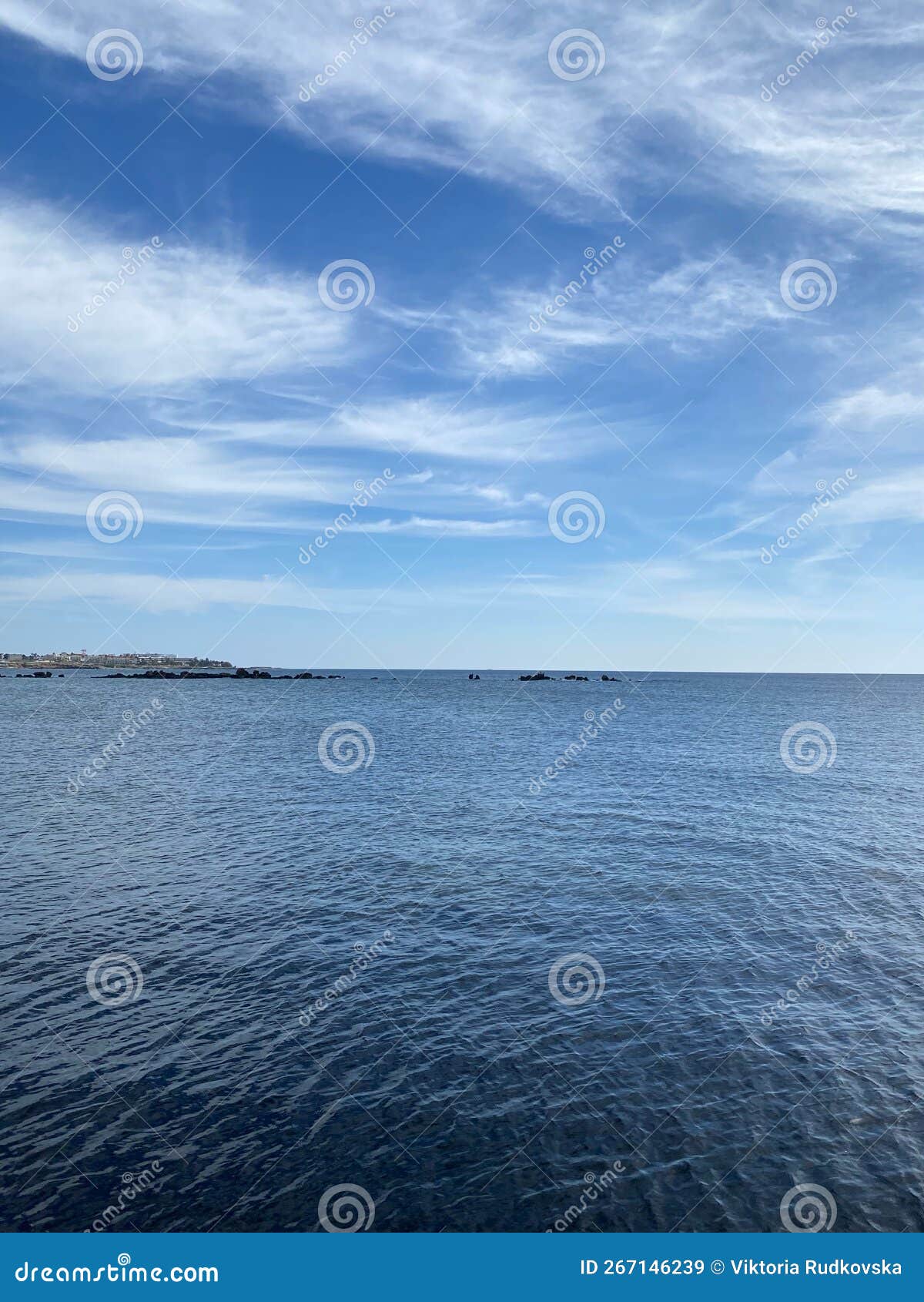 Blue Calm Surface of the Sea. Cyprus. Stock Image - Image of nature ...