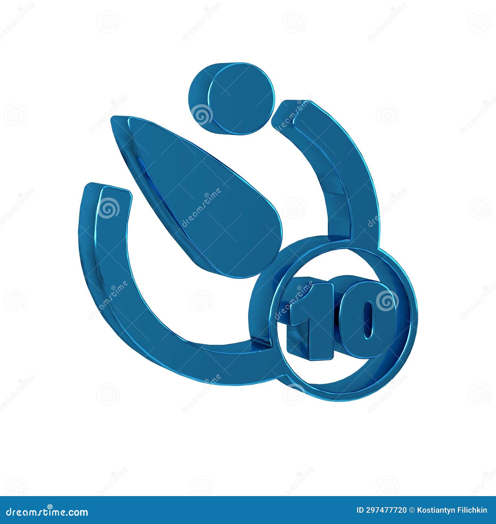 Blue Camera Timer Icon Isolated on Transparent Background. Photo ...