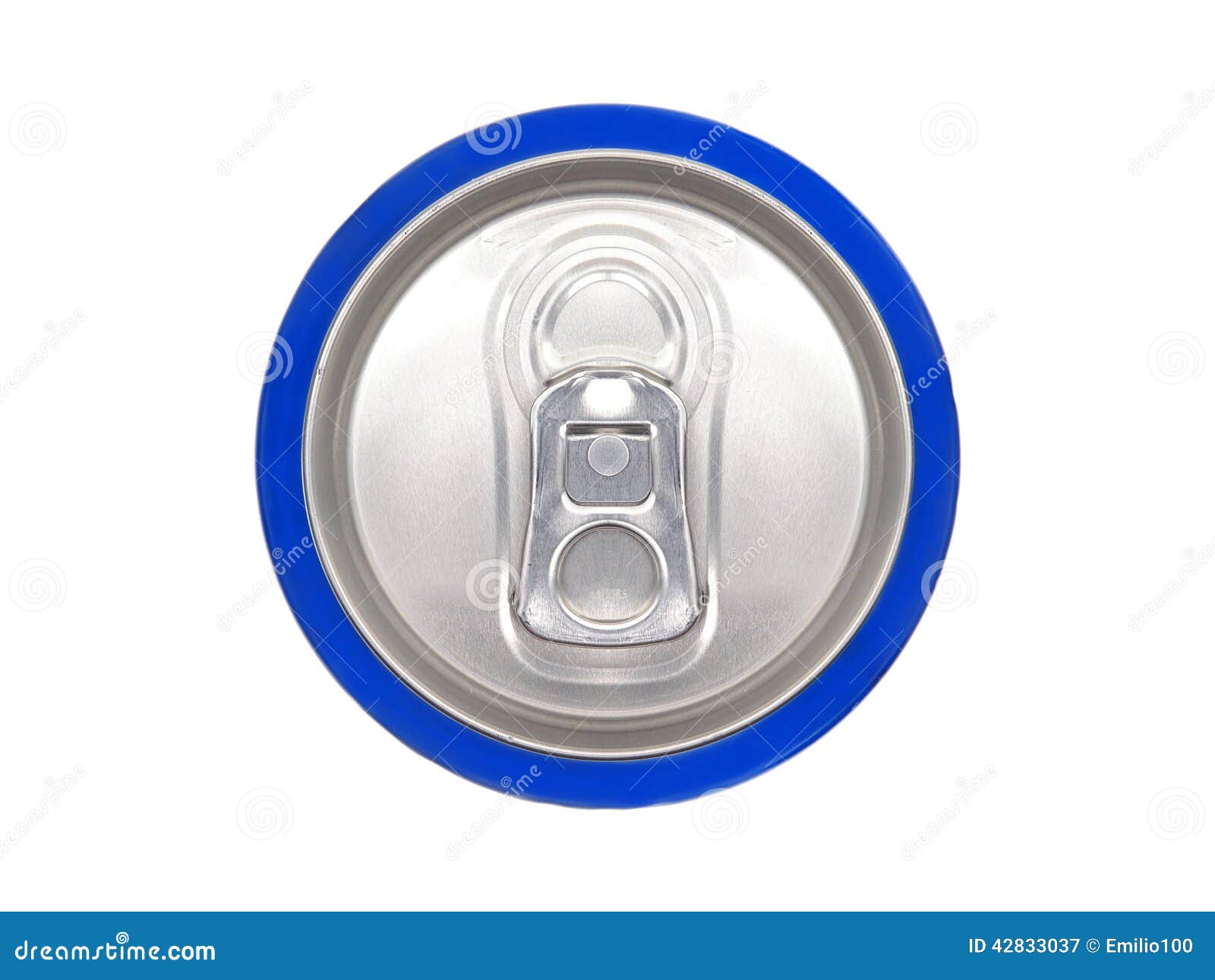 Blue Can of Soda, View from the Top Stock Image - Image of blue, view ...