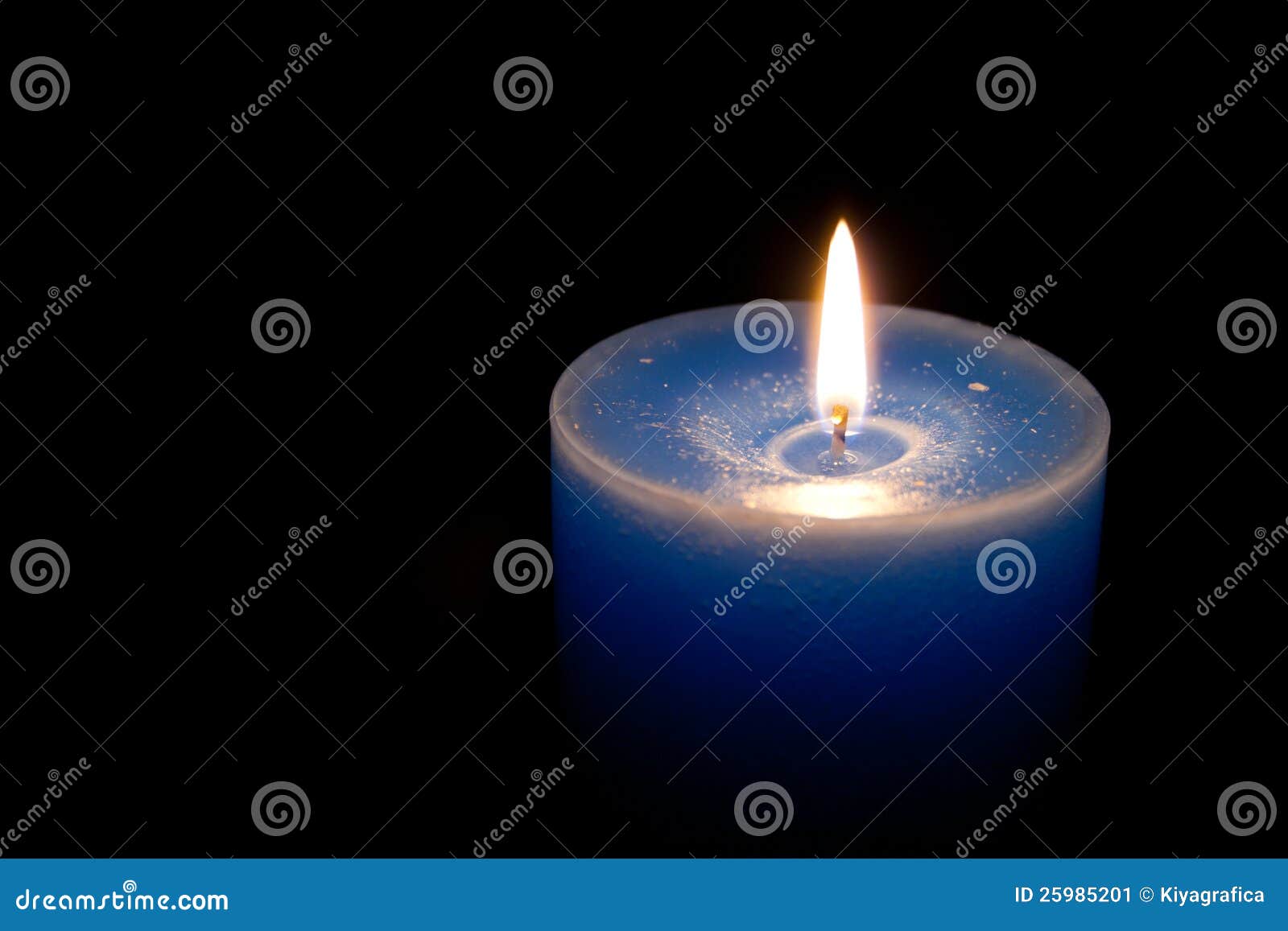 Blue candle stock image. Image of relaxation, christmas - 25985201