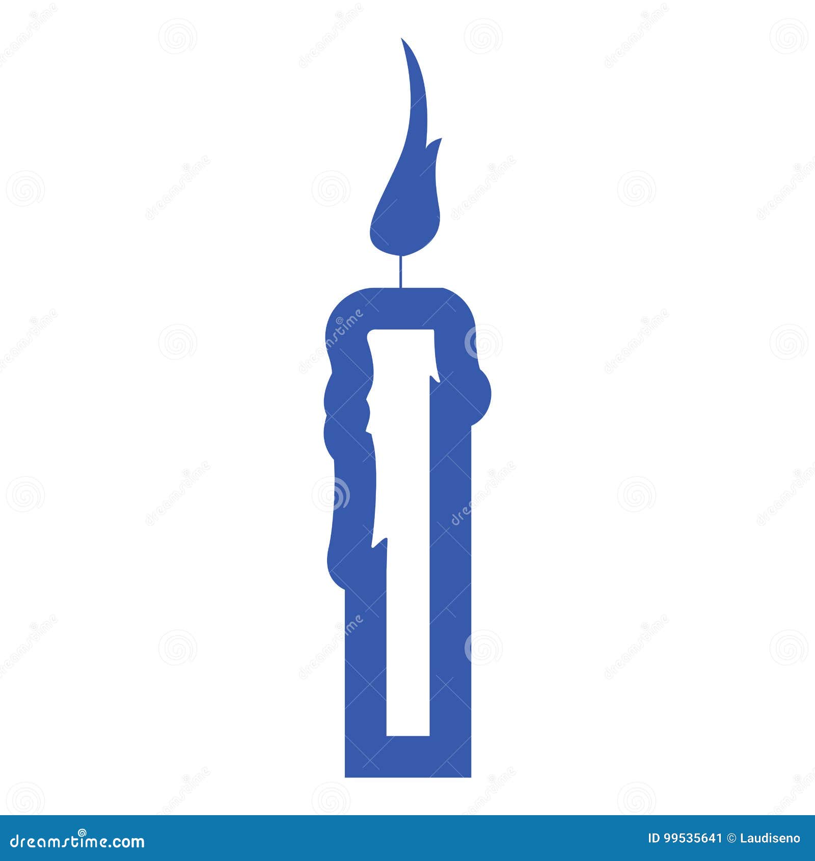 Isolated candle icon stock vector. Illustration of christmas - 99535641