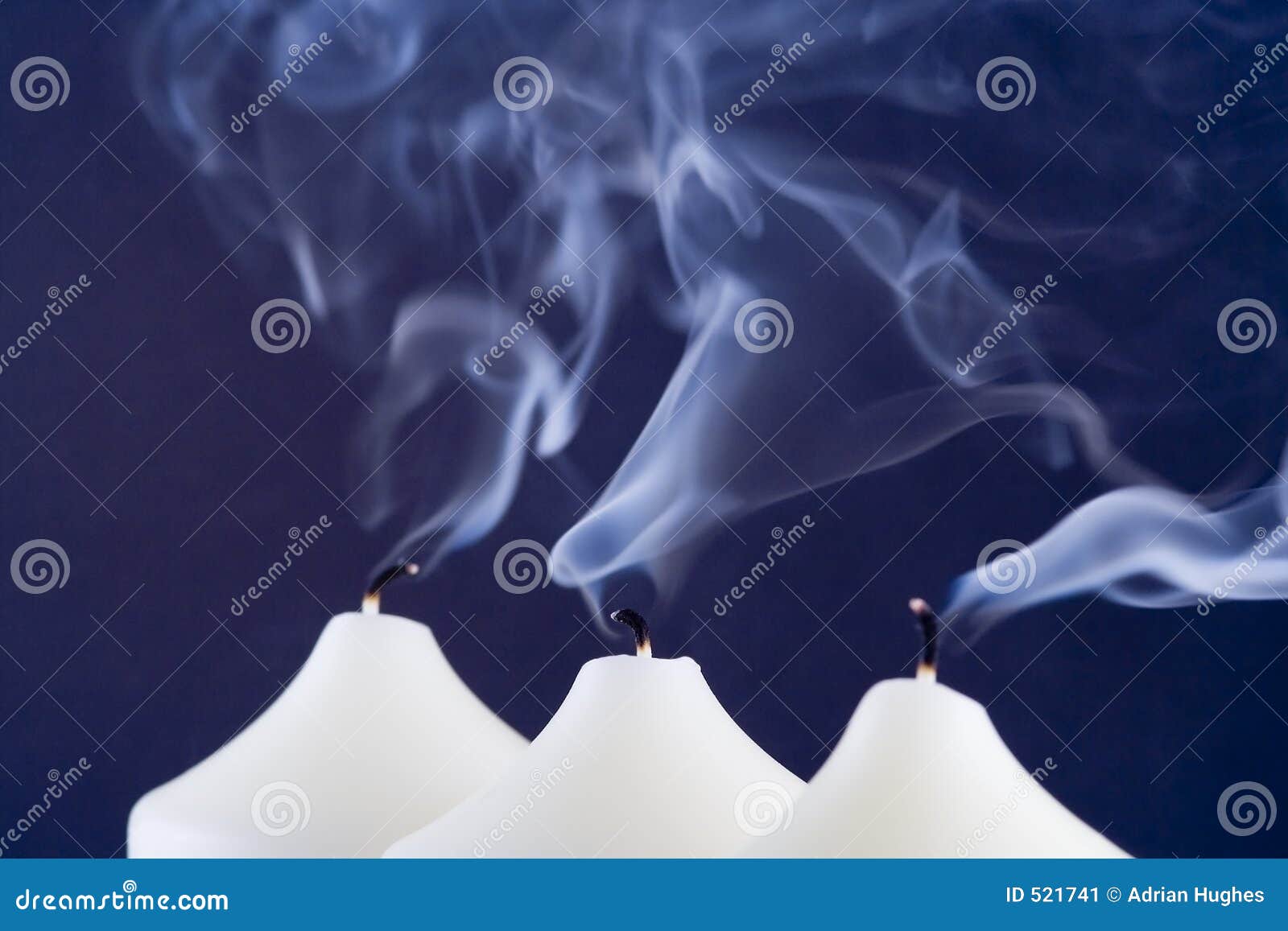 Blue Candle Smoke stock image. Image of peaceful, extinguish - 521741
