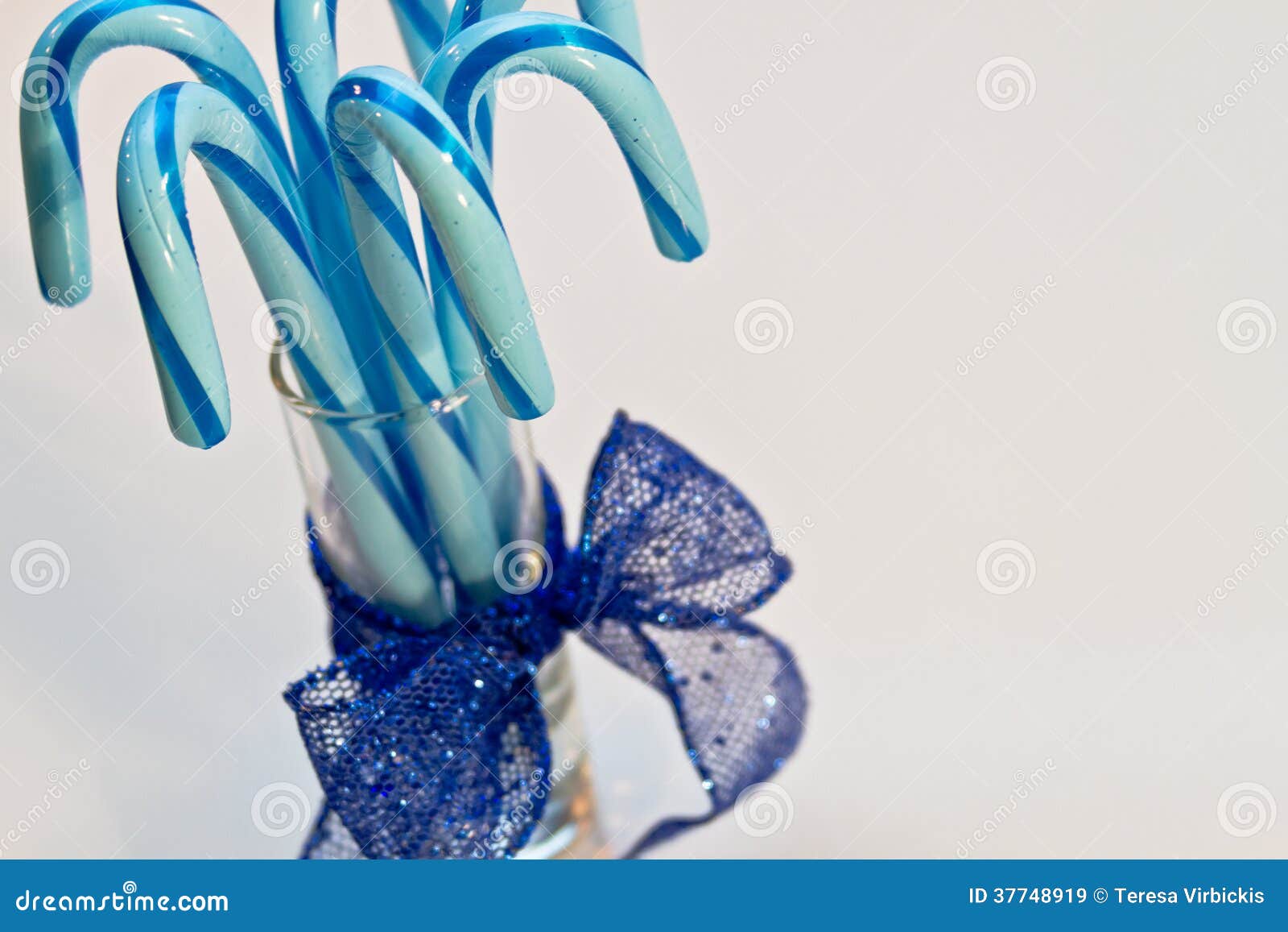 Blue Candy Canes stock image. Image of ribbon, treats - 37748919