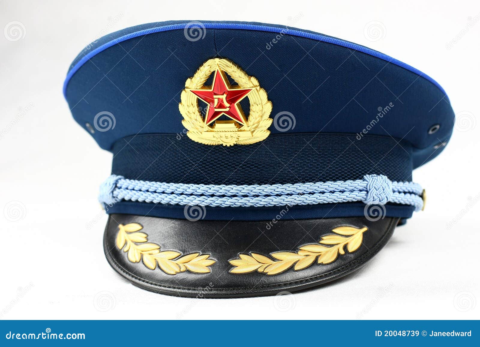 Blue Cap of Chinese Air Force Stock Image - Image of stars, dress: 20048739