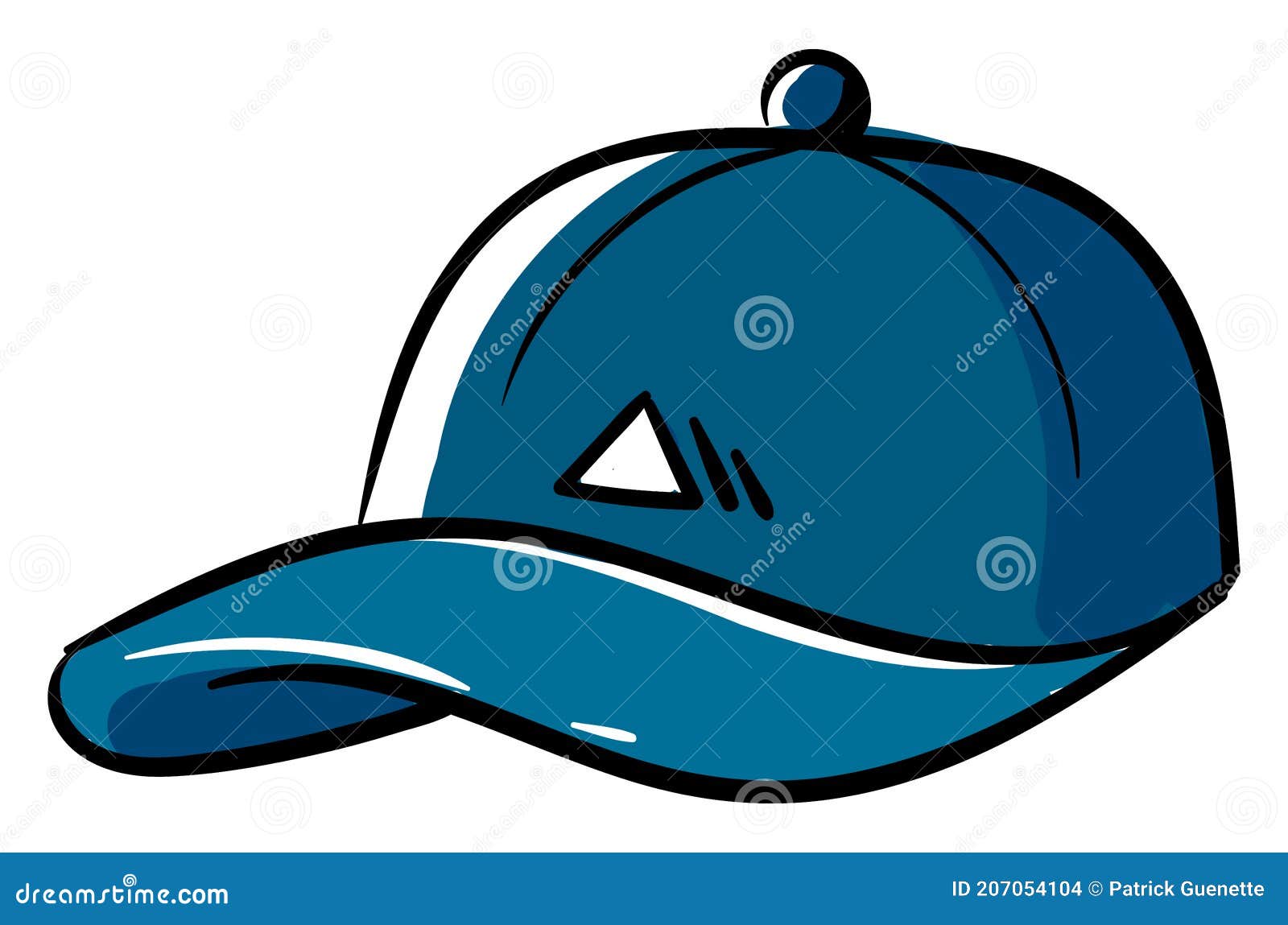 Blue Cap,illustration,vector Stock Vector - Illustration of casual ...