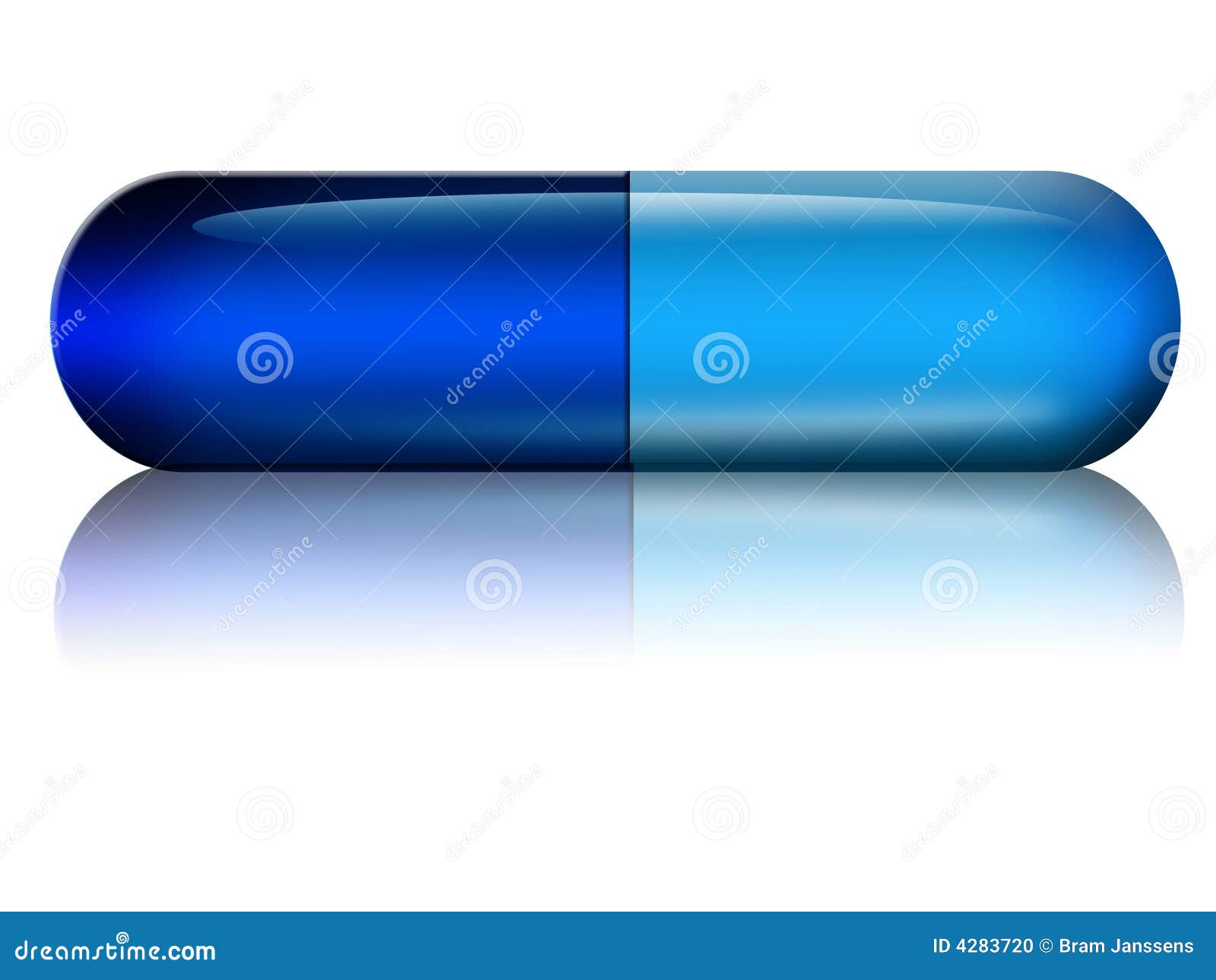 Blue capsule stock illustration. Illustration of contraceptive - 4283720