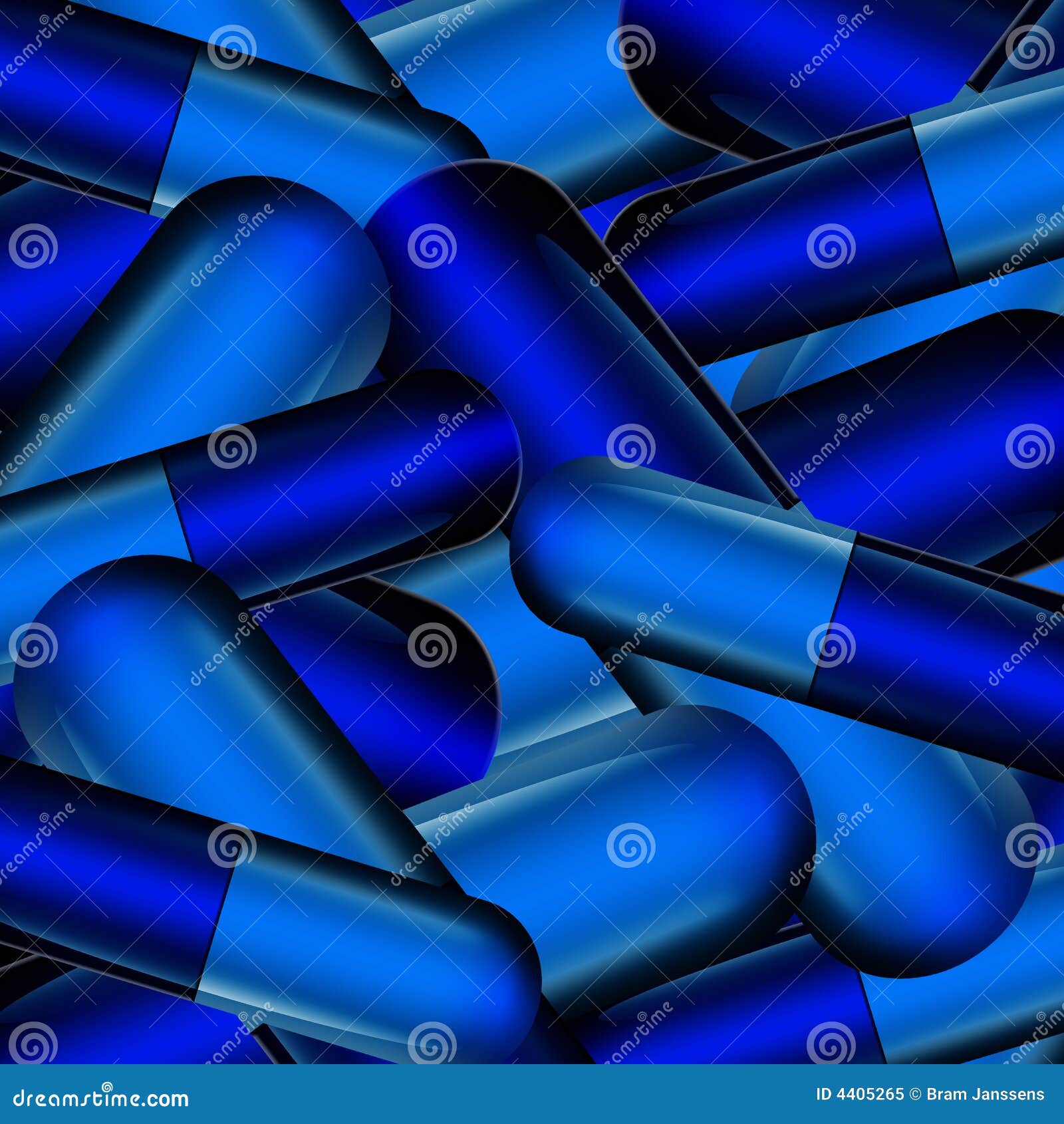 Blue capsule background stock illustration. Illustration of reflected ...