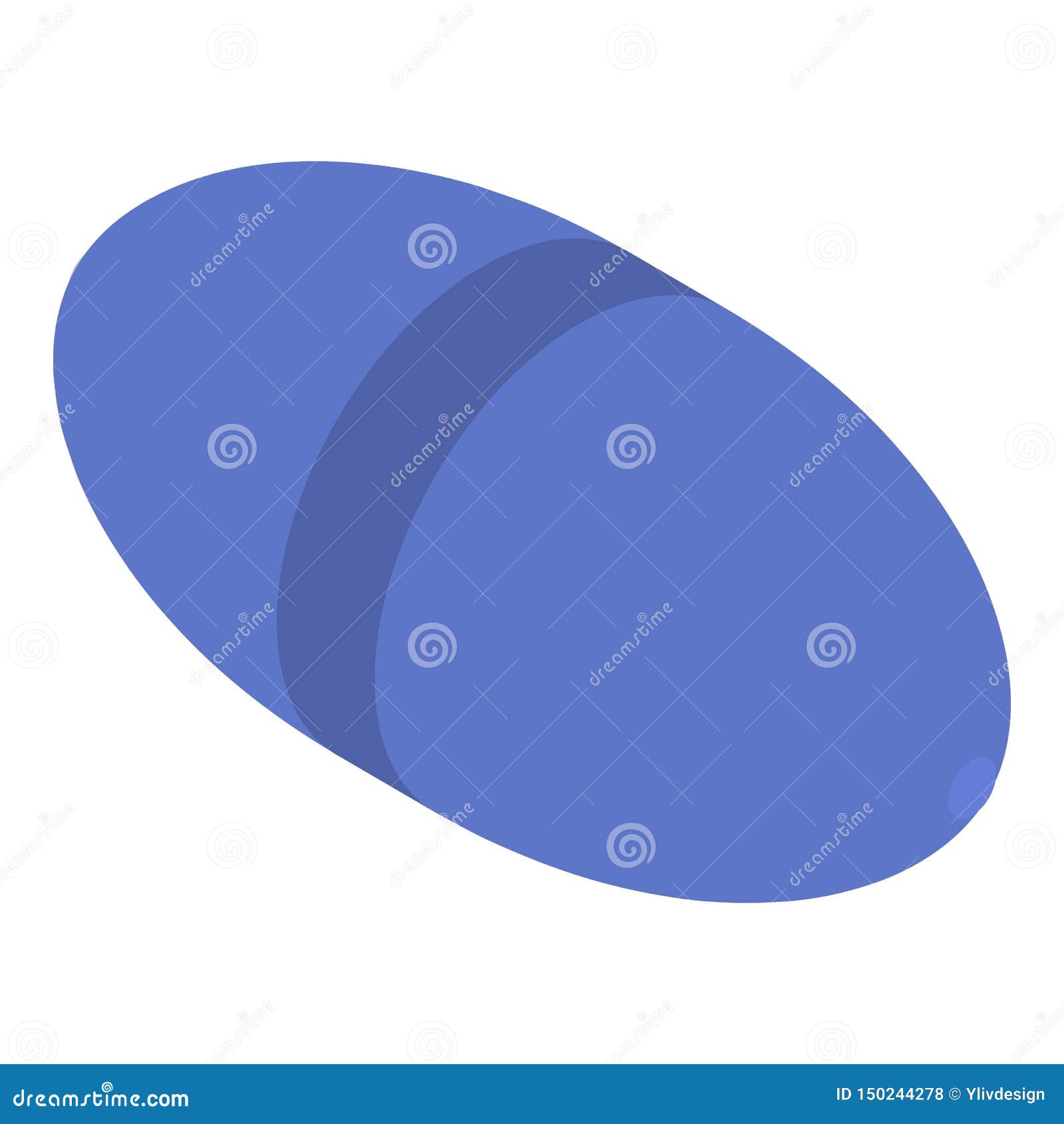 Blue Capsule Icon, Isometric Style Stock Vector - Illustration of ...