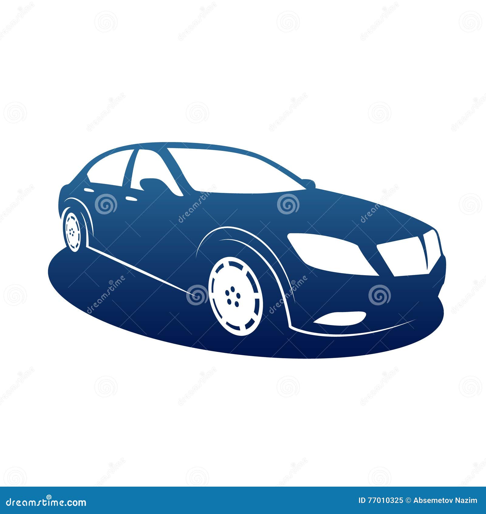 Blue car abstract stock vector. Illustration of black - 77010325
