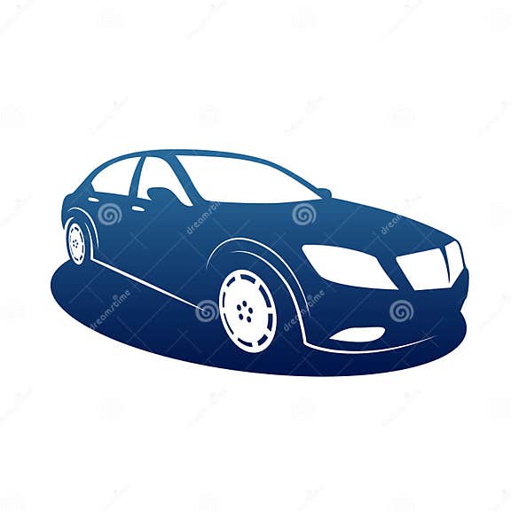 Blue car abstract stock vector. Illustration of black - 77010325