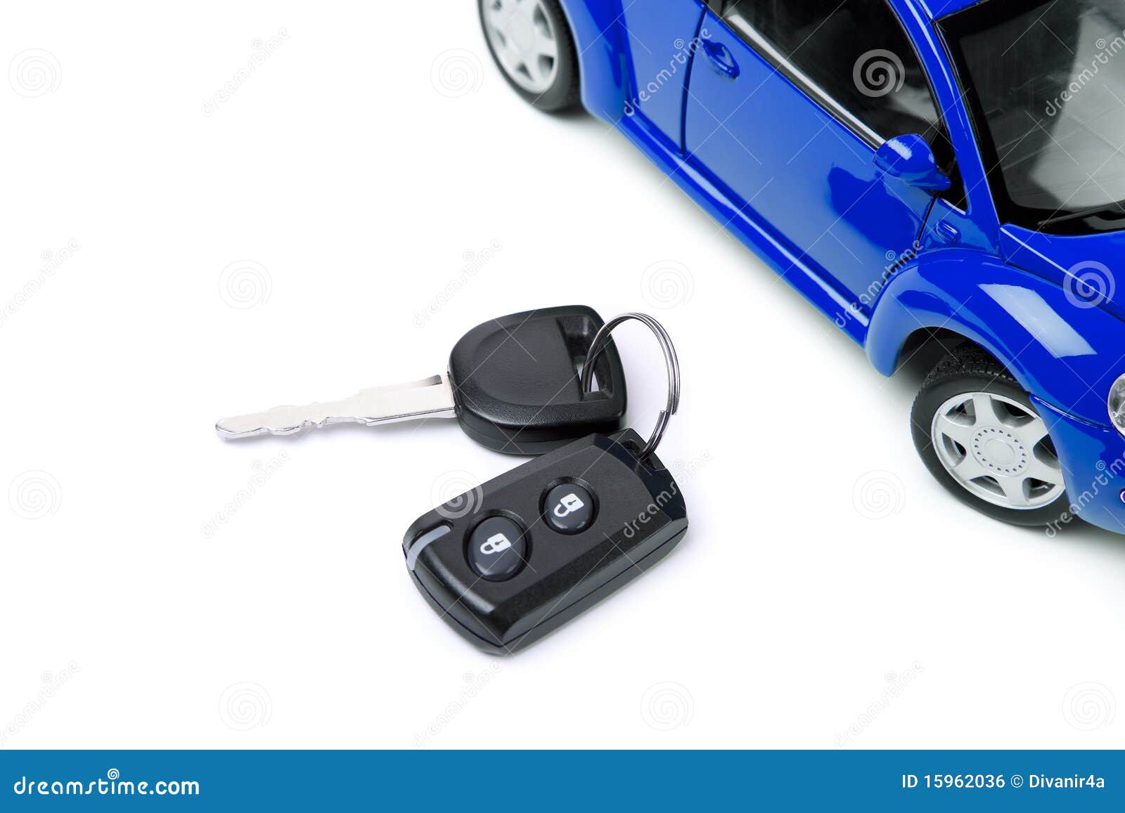 Blue car and car key stock photo. Image of automobile - 15962036