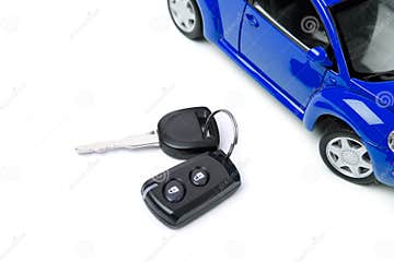 Blue car and car key stock photo. Image of automobile - 15962036