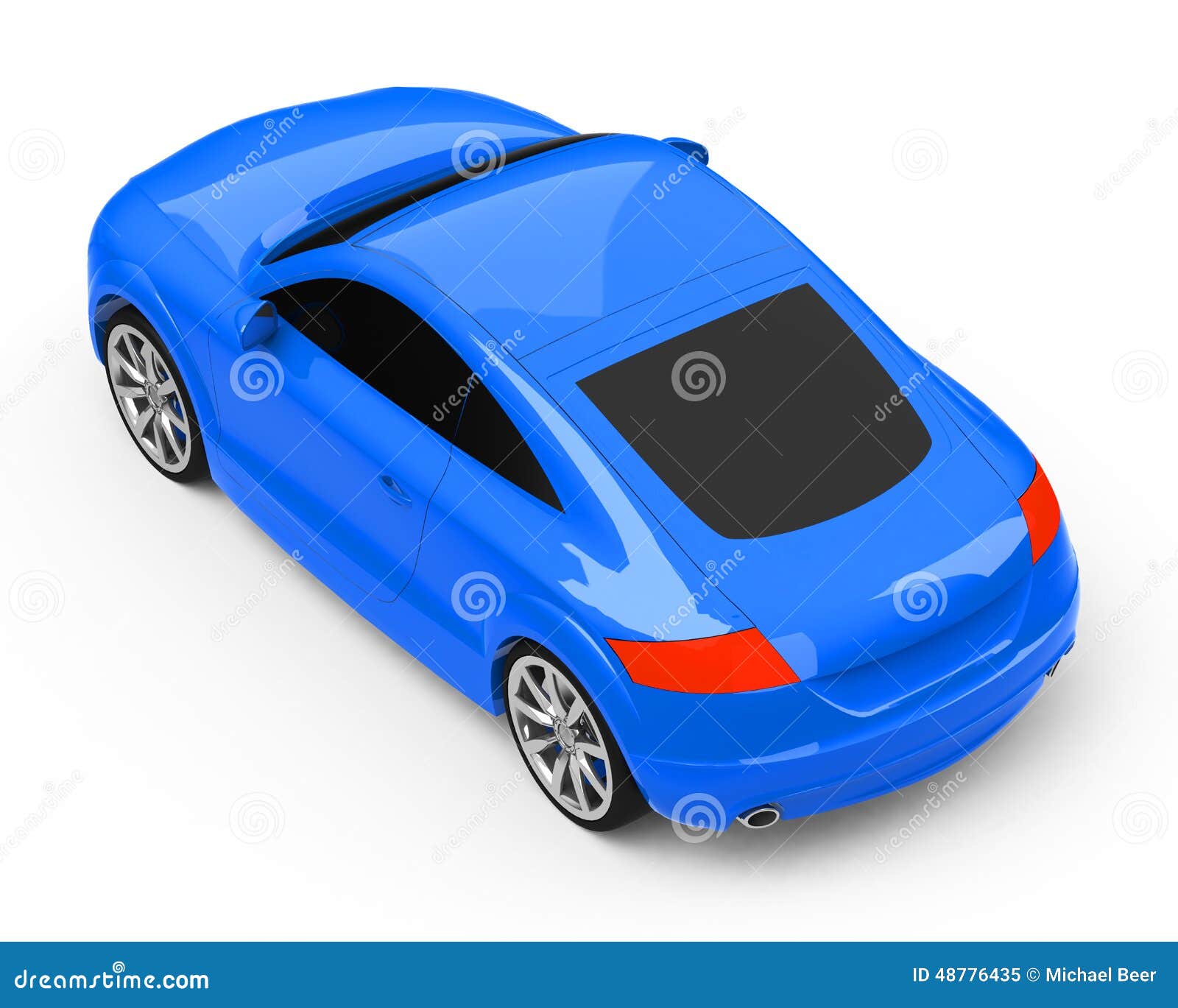 The blue car stock illustration. Illustration of concept - 48776435