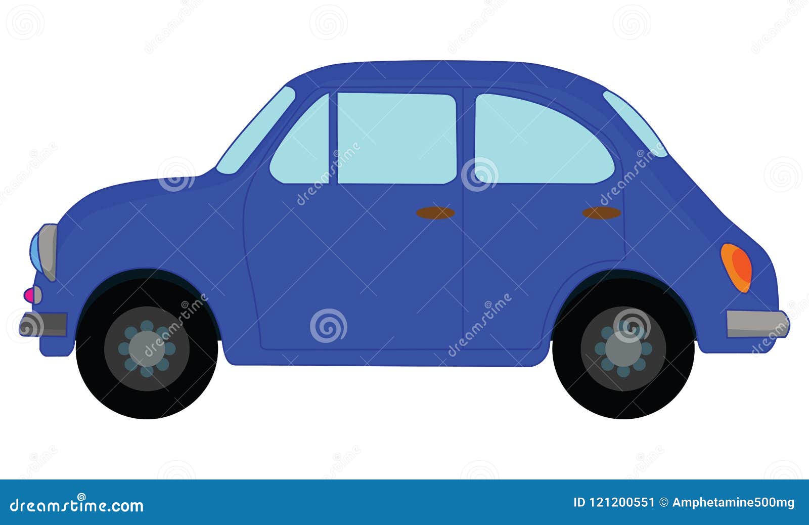 Blue car stock vector. Illustration of background, graphic - 121200551