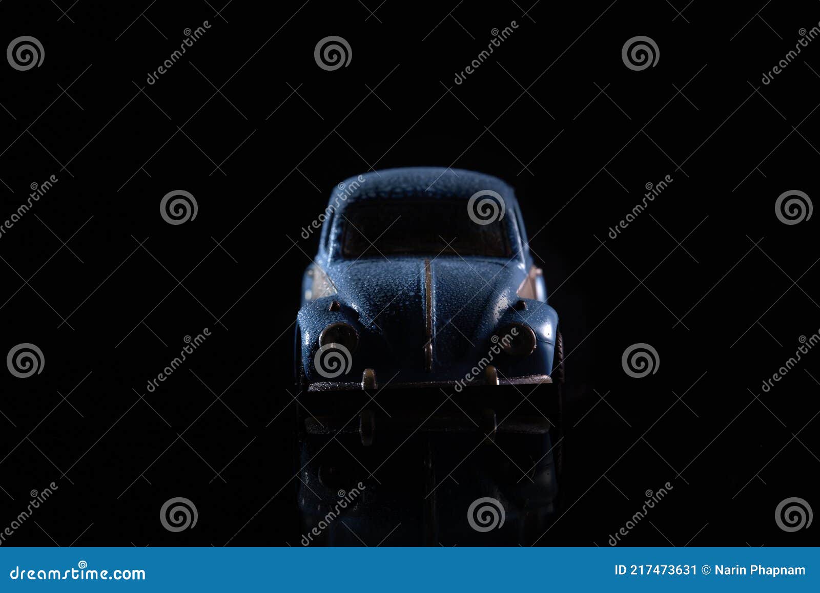 Blue car in the shadows stock image. Image of concept - 217473631