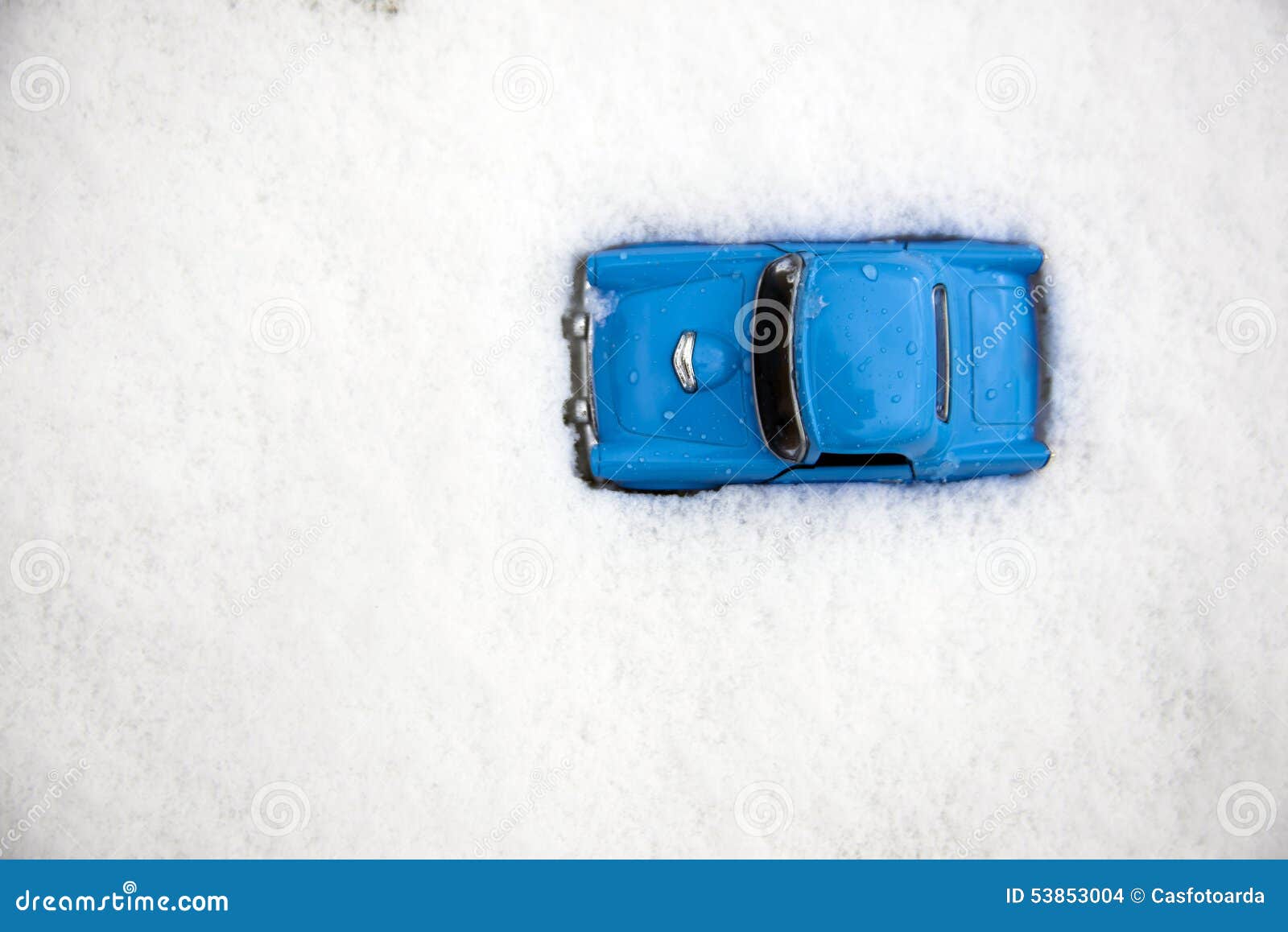 Blue car in snow stock photo. Image of snowland, tires - 53853004