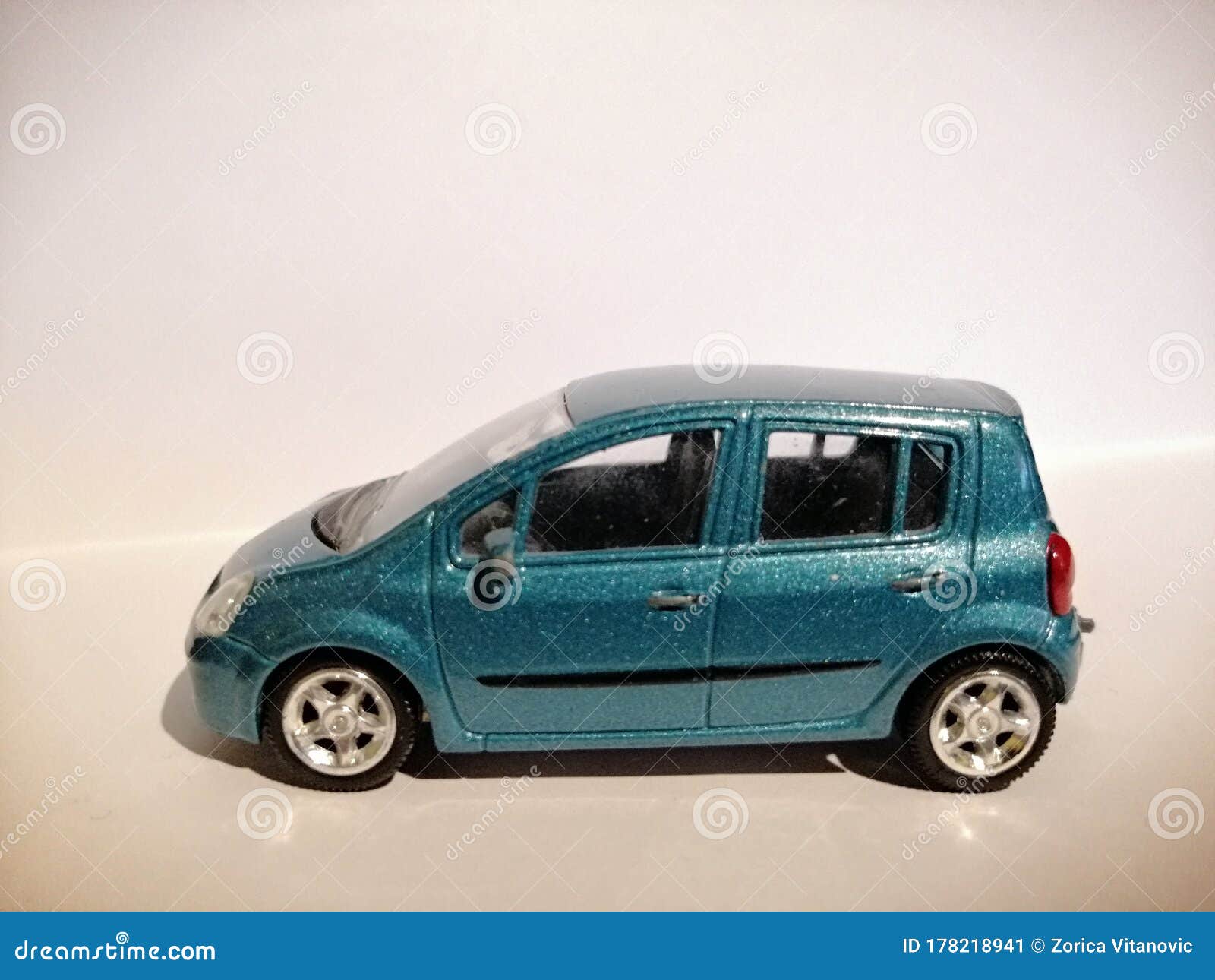 Blue car toy 1:43 vintage stock image. Image of sedan - 178218941