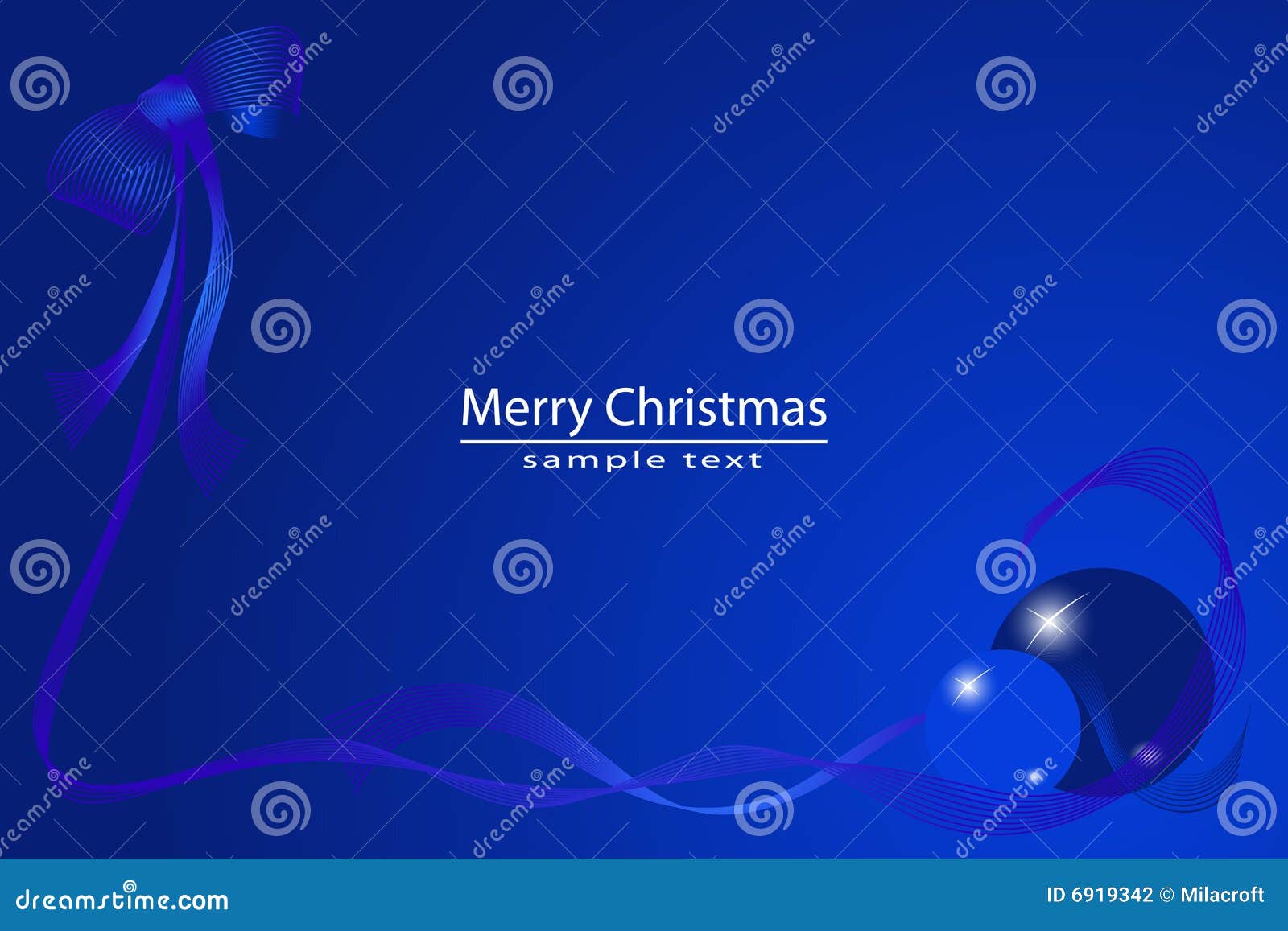 Blue Card Christmas stock vector. Illustration of season - 6919342