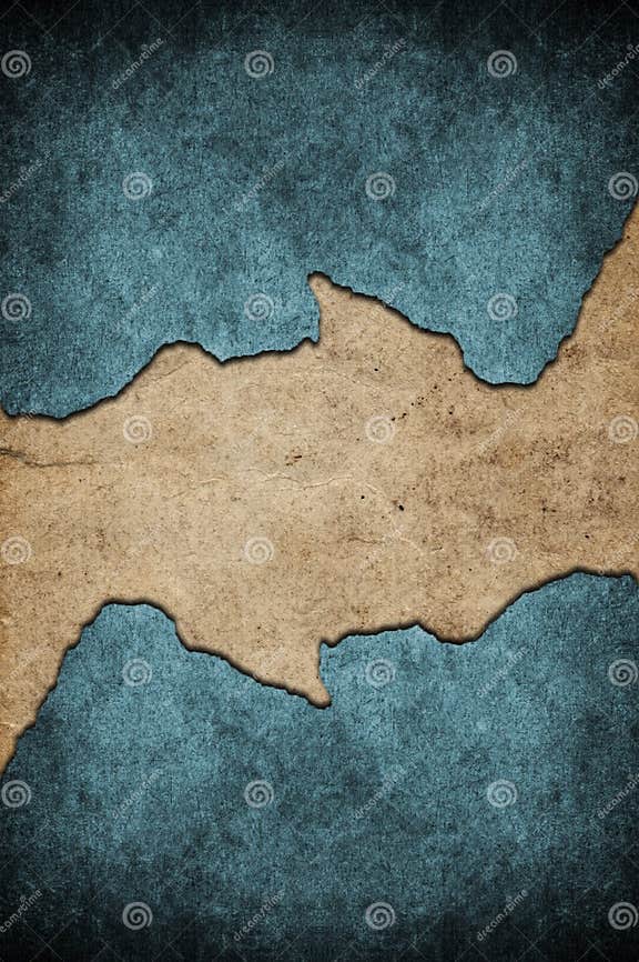 Blue card ripped stock illustration. Illustration of line - 16134475