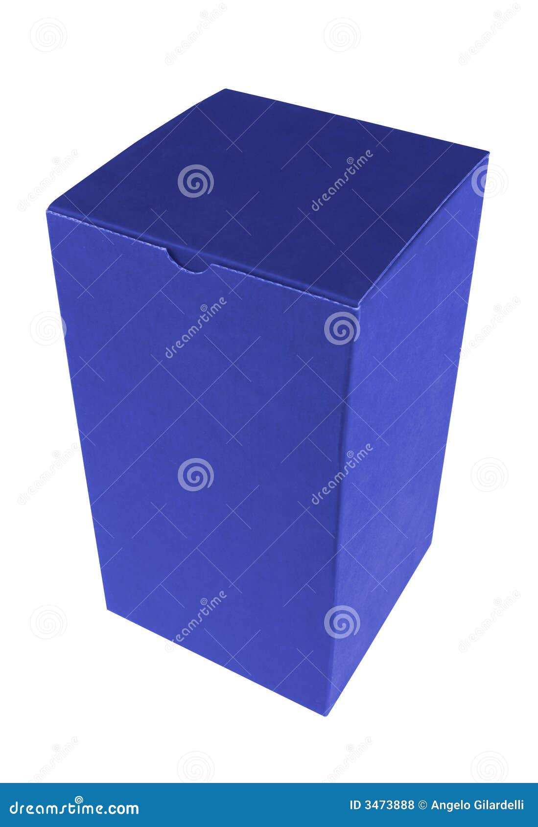 Blue cardboard box stock photo. Image of pack, solid, packaging - 3473888