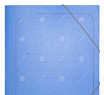 Blue Cardboard Folder stock photo. Image of case, file - 27623070