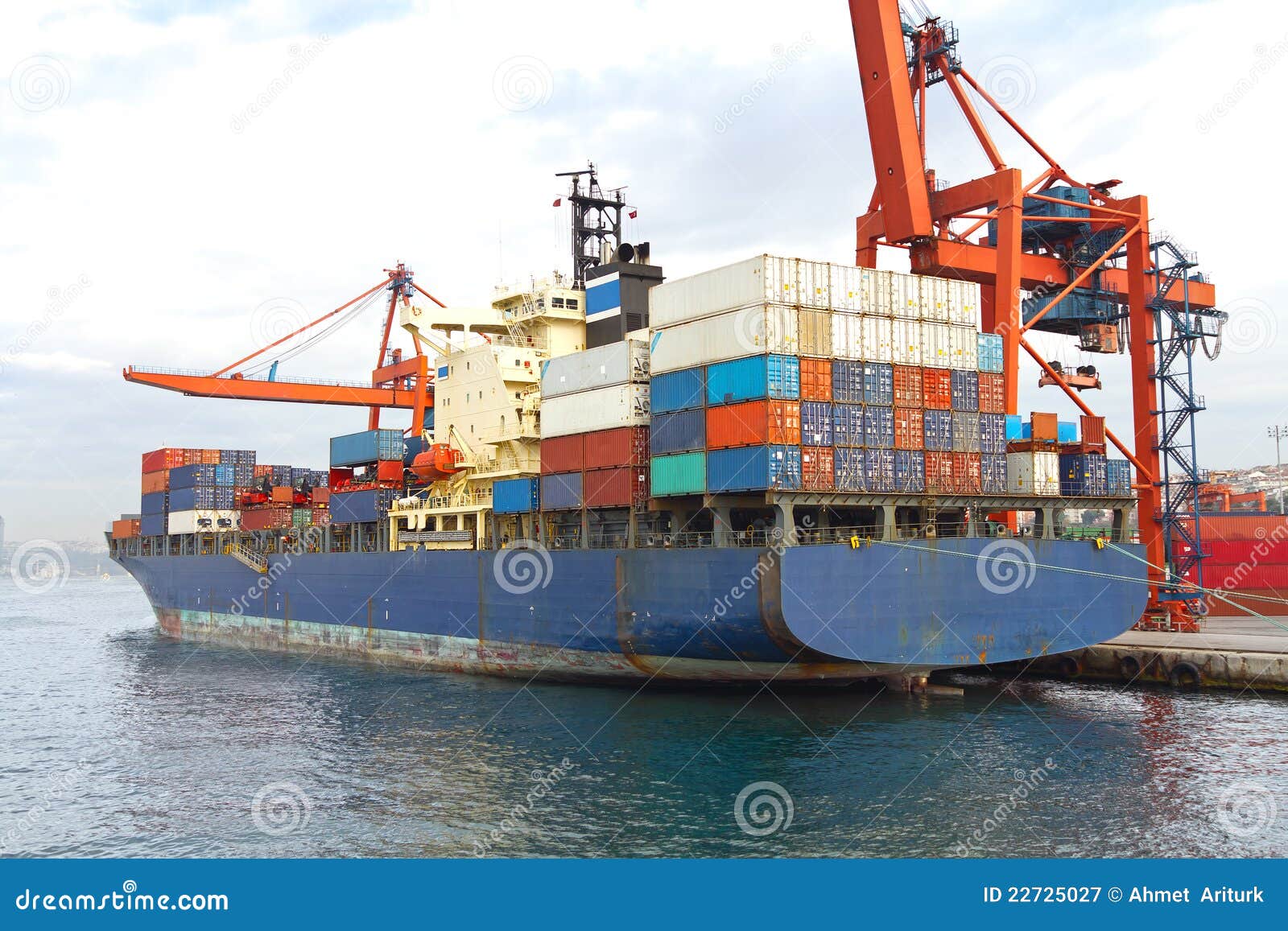 Blue Cargo Ship Container Texture. Seamless Pattern . Repeating ...