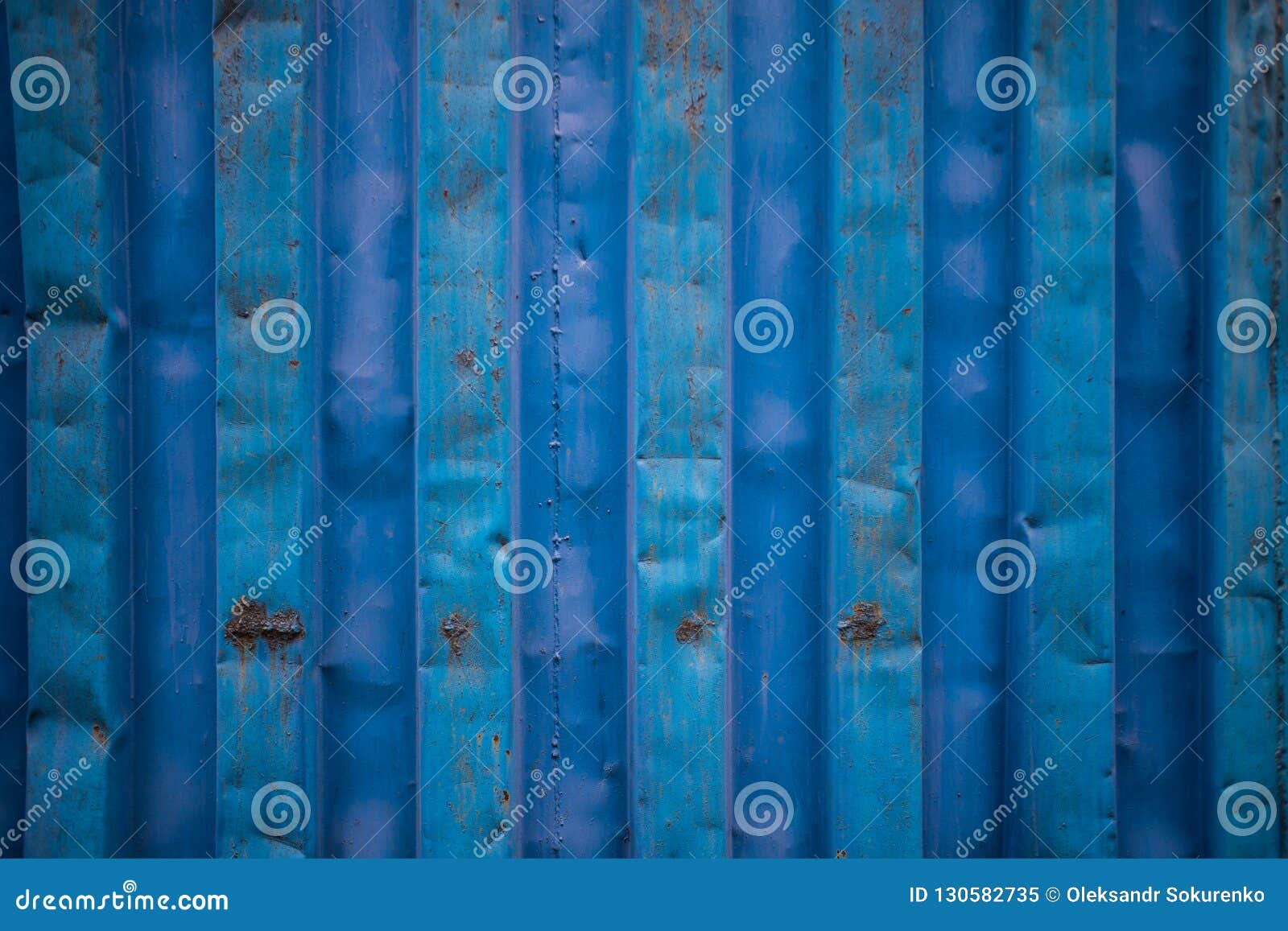 Blue Cargo Ship Container Texture Close Up without Labels Stock Image ...