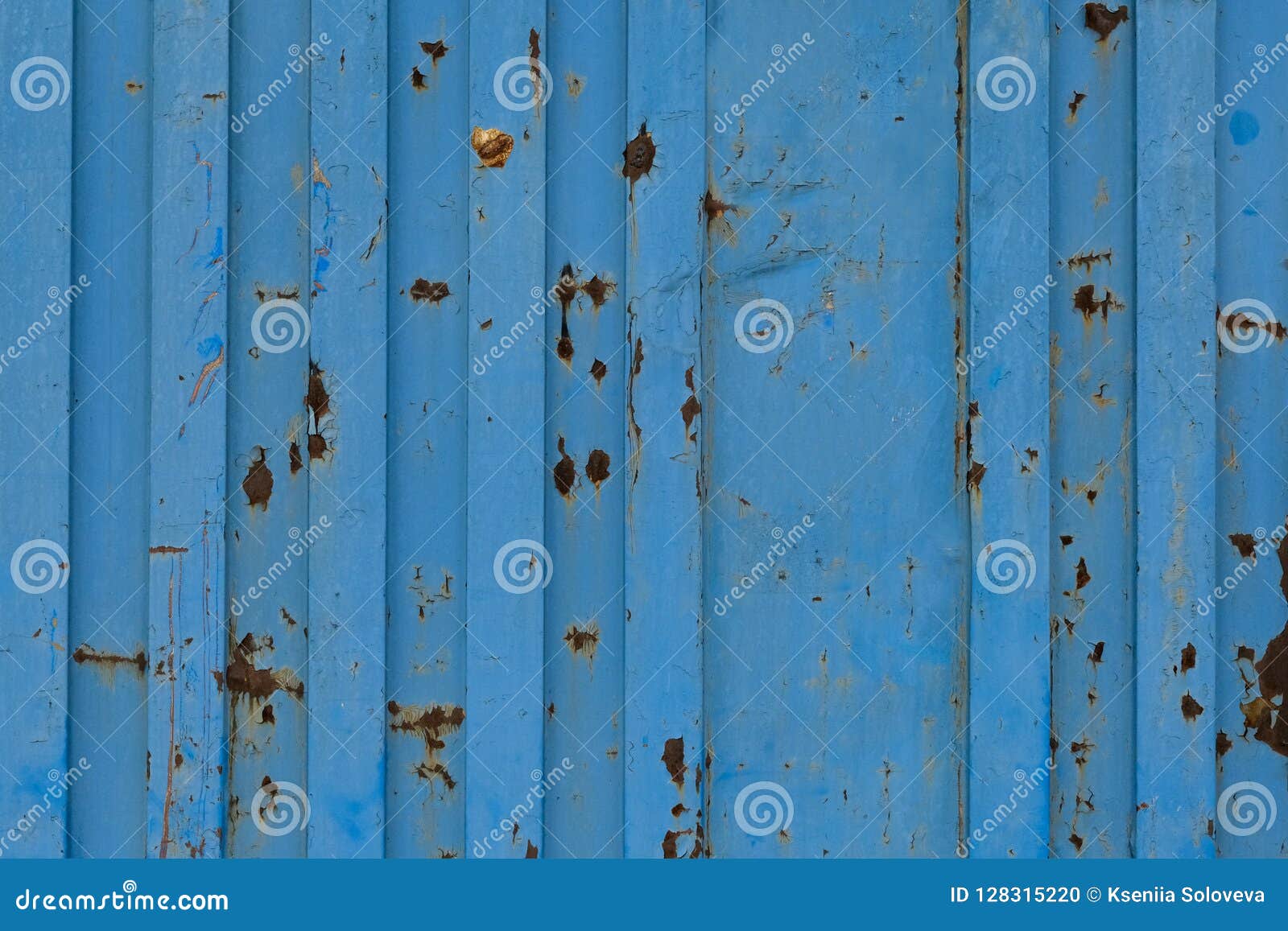 Blue Cargo Ship Container Texture. Repeating Background. Flaking Paint ...