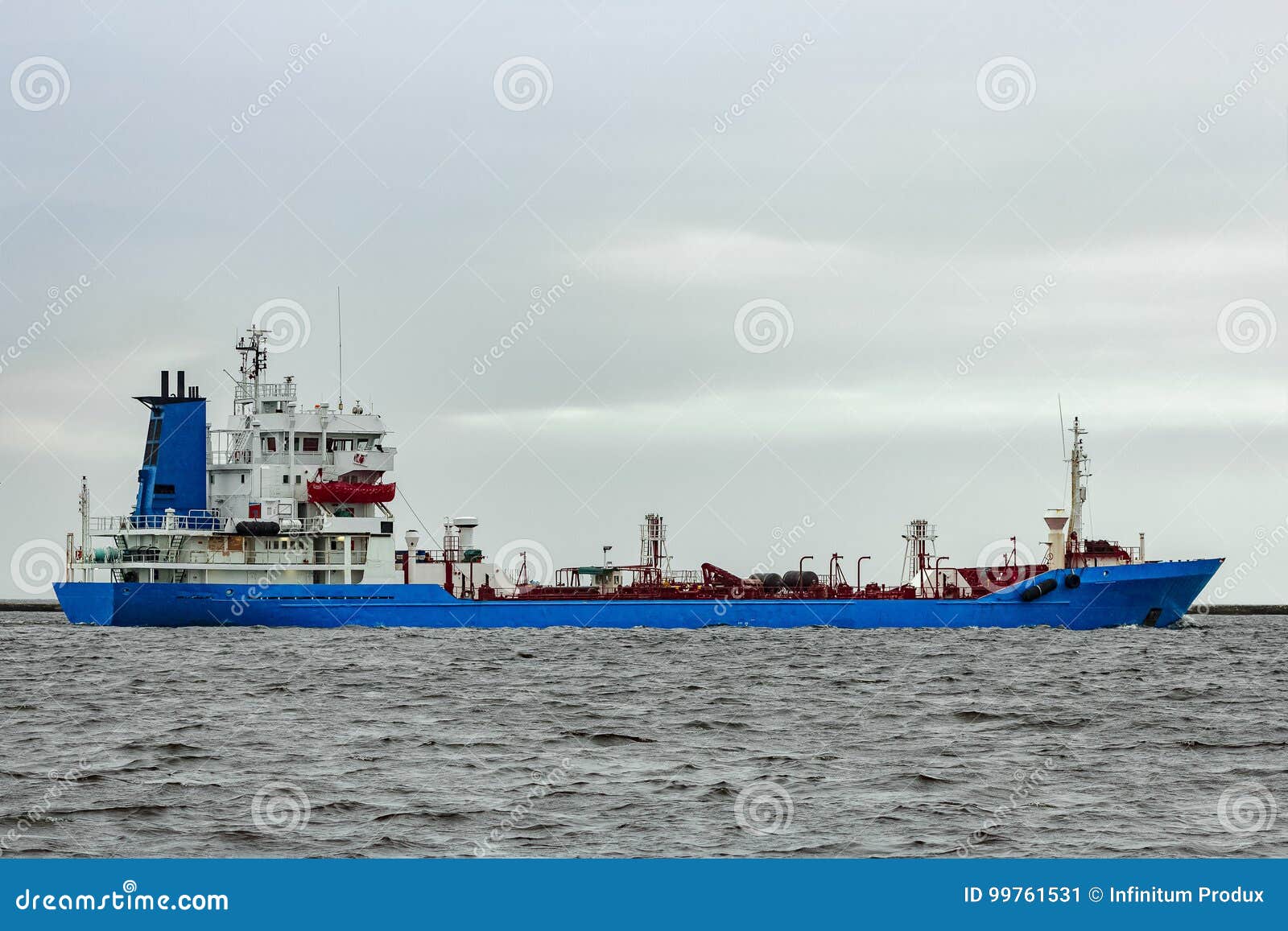 Blue cargo tanker ship stock image. Image of fuel, chemical - 99761531
