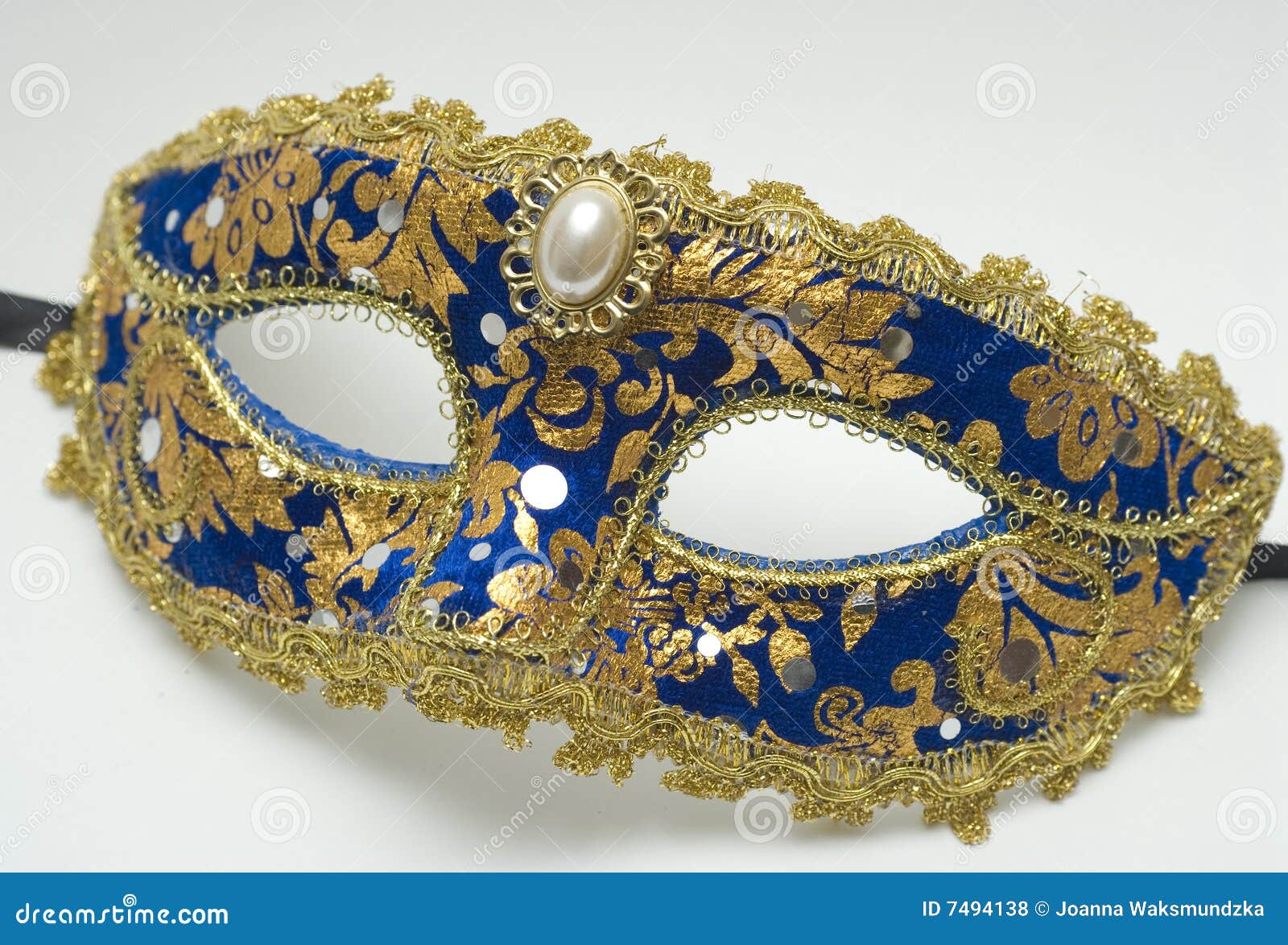 Blue carnival mask stock photo. Image of detail, face - 7494138