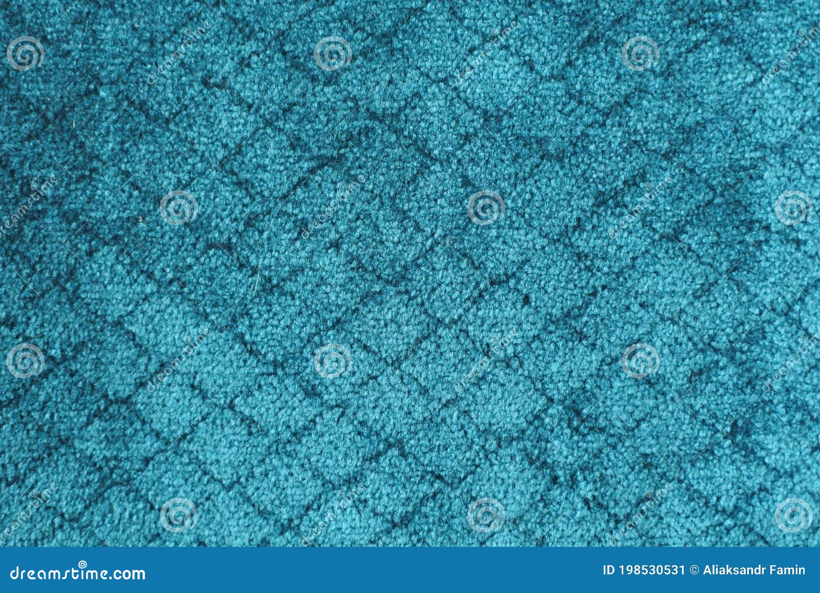 Blue Carpet with a Diamond Pattern. Scuff Marks on the New Carpet ...