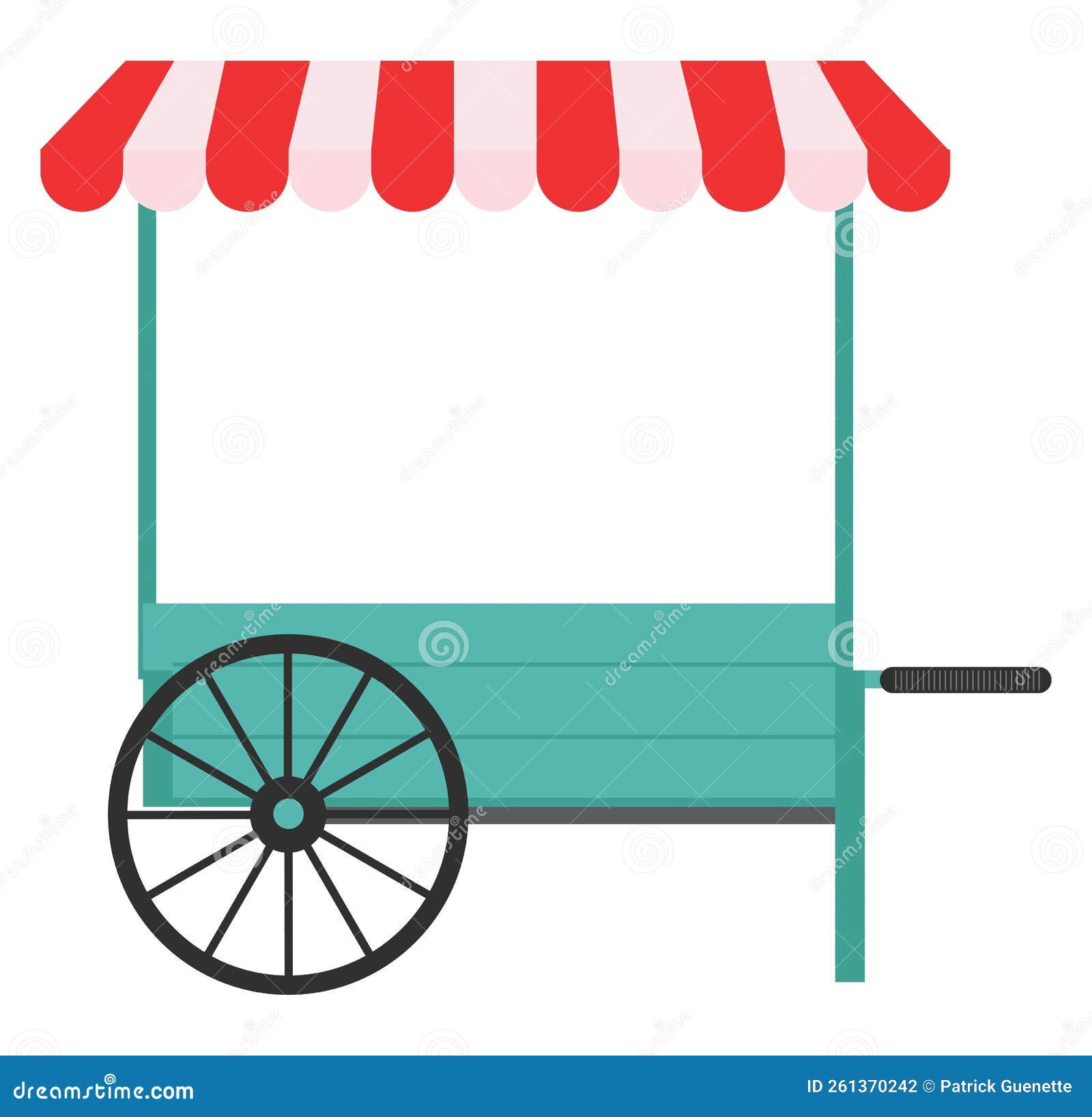 Blue cart, icon stock vector. Illustration of icon, store - 261370242