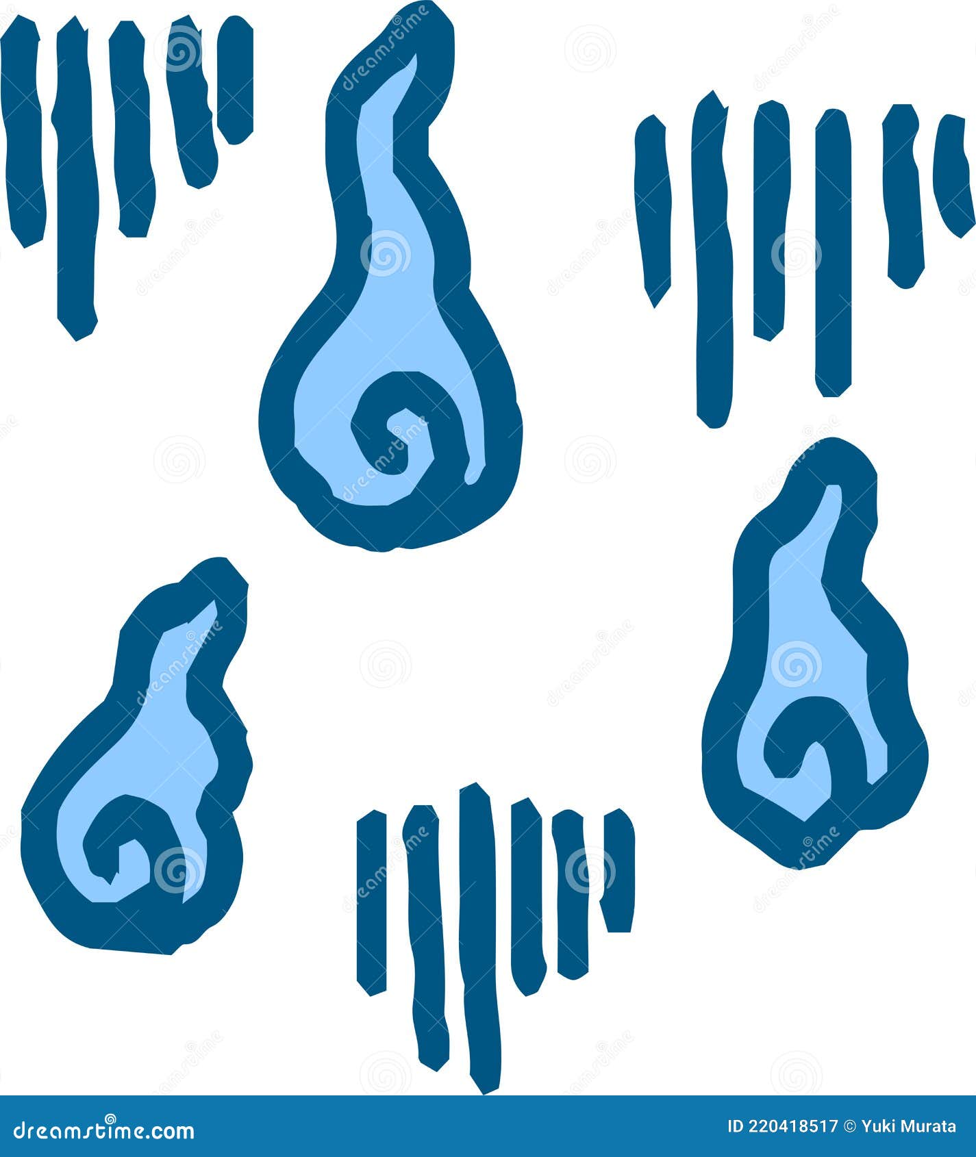 Blue Cartoon Symbol when Disappointed Stock Vector - Illustration of ...