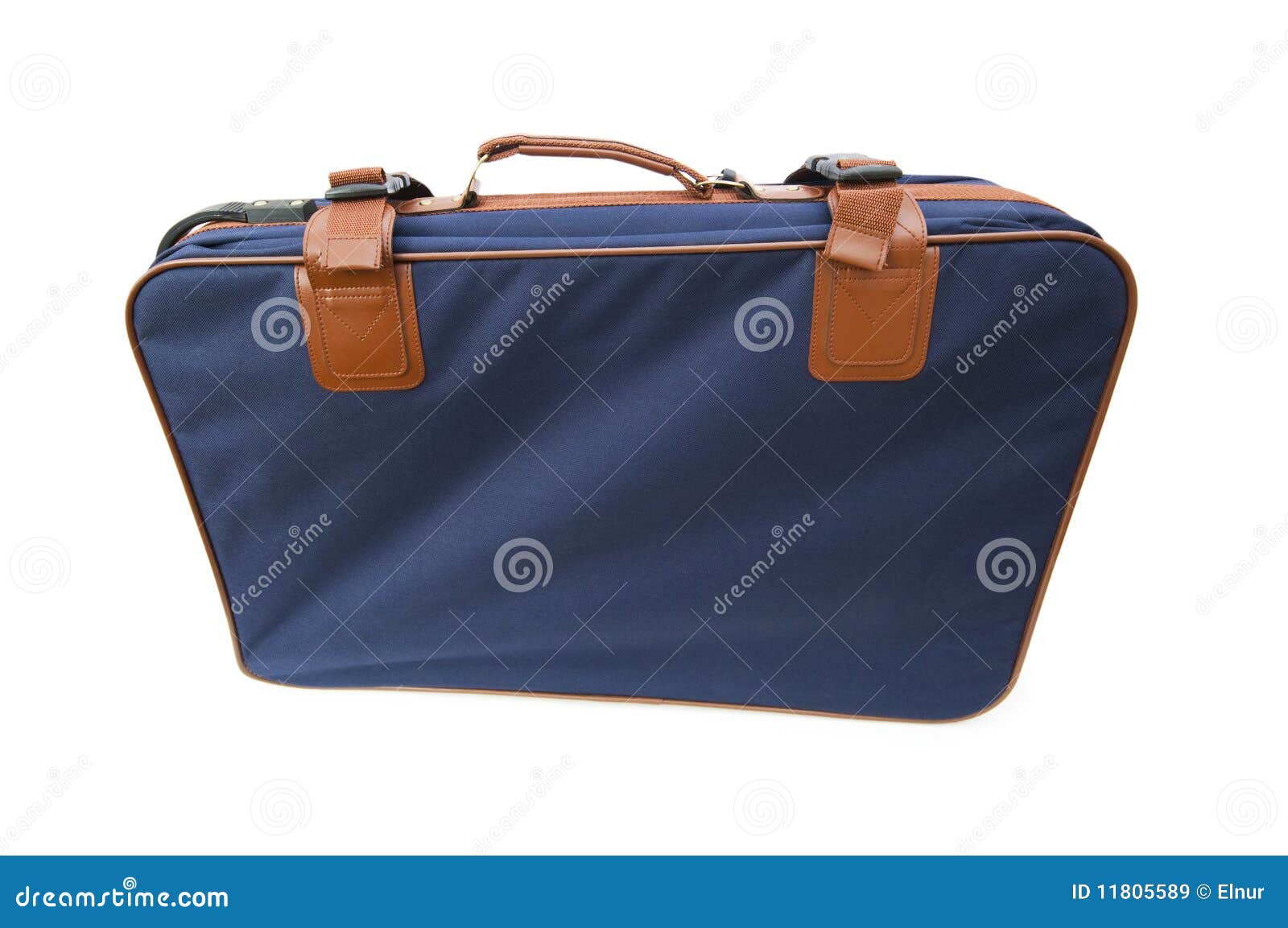 Blue case isolated stock image. Image of handle, background - 11805589