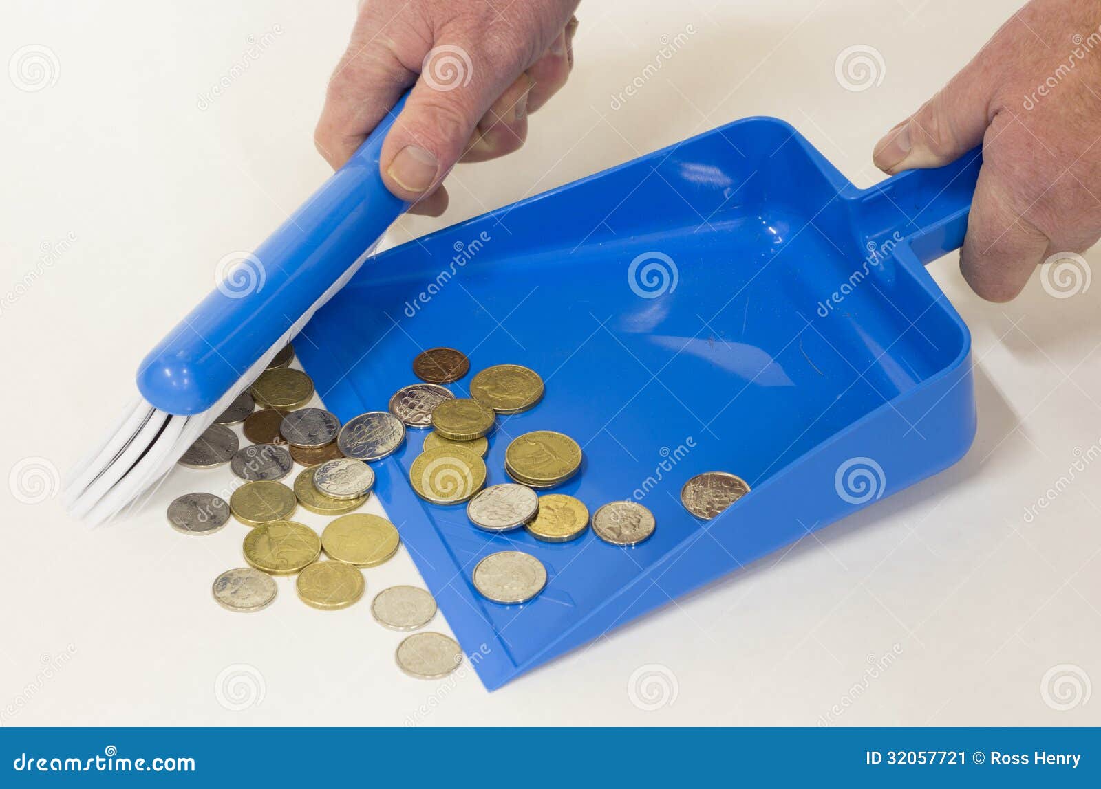 Blue Cash Box stock image. Image of currency, shiny, finance - 32057721