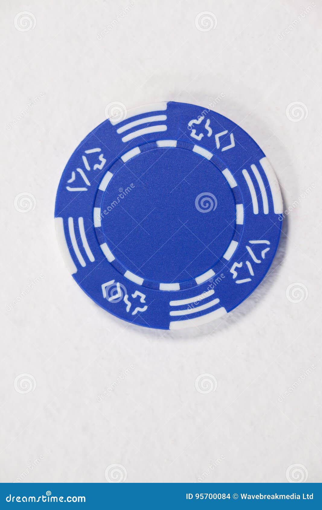 Blue Casino Chip on White Background Stock Photo - Image of gamble ...