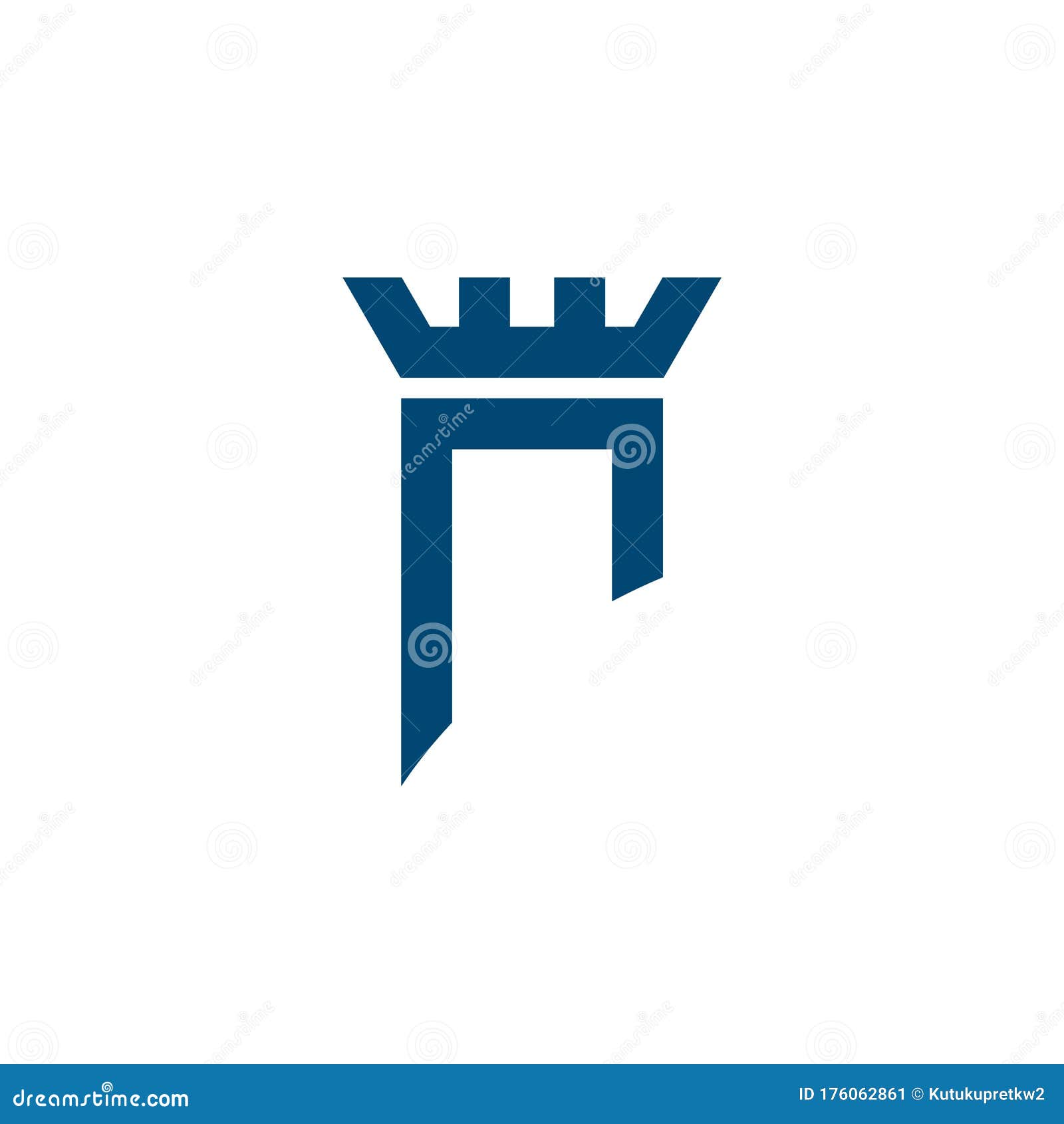 Blue Castle Vector Logo Template Illustration Design. Vector EPS 10 ...