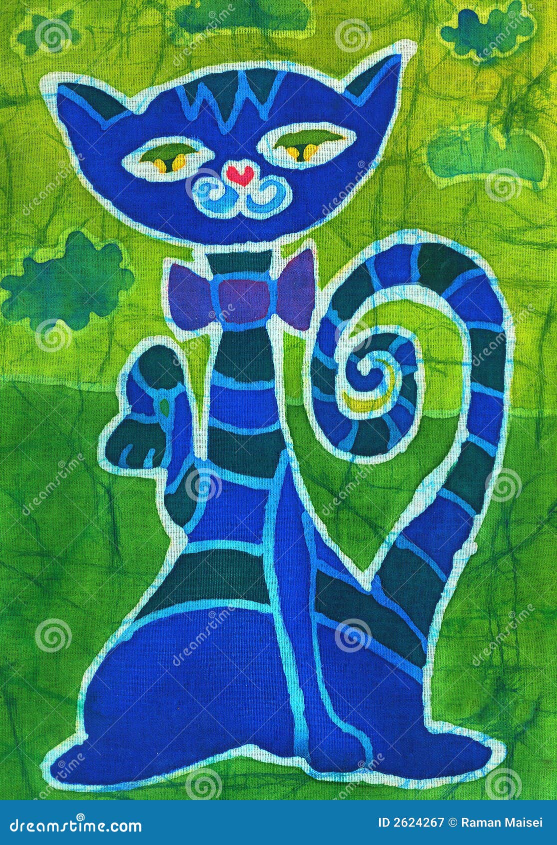Blue cat stock illustration. Illustration of fairy, game - 2624267