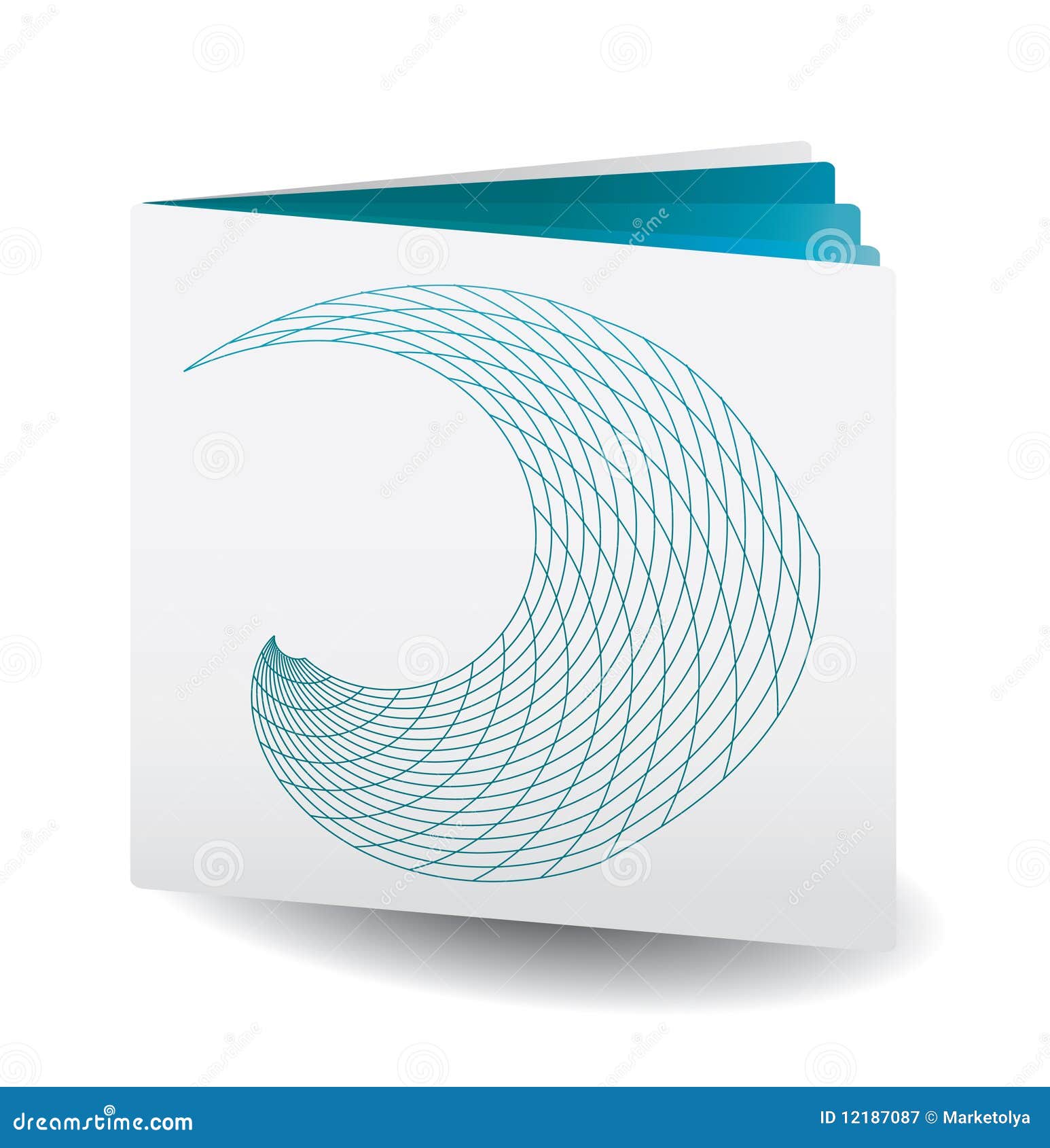 Blue catalogue stock vector. Illustration of icon, catalog - 12187087