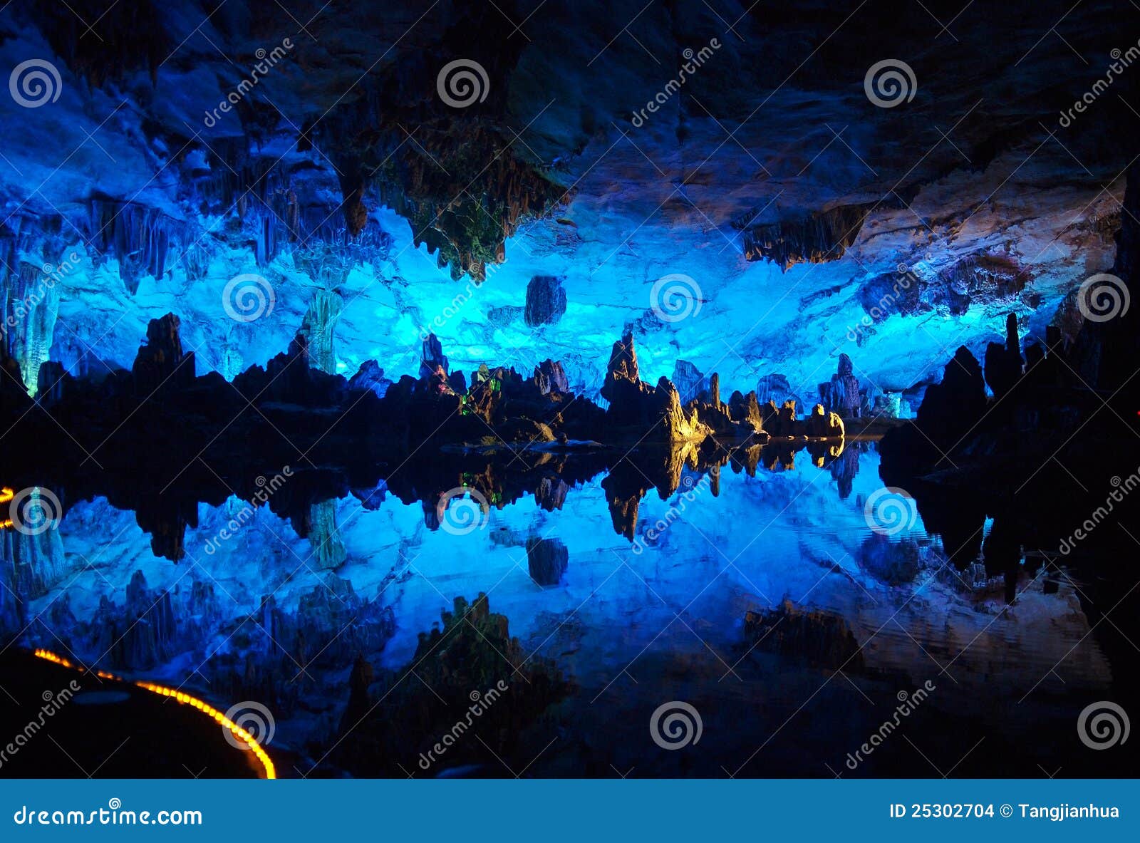 Blue cave stock photo. Image of geologic, formations - 25302704