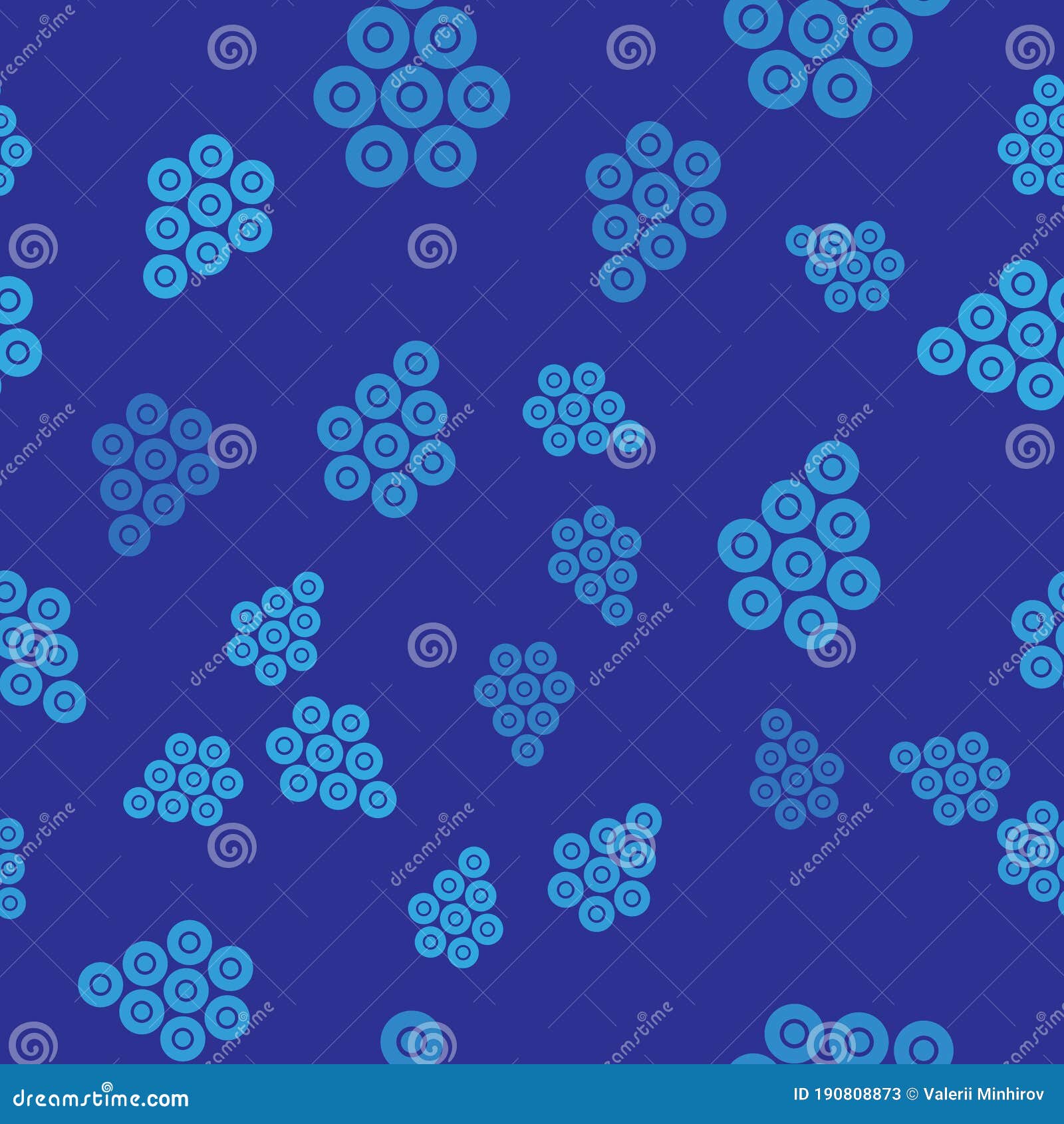 Blue Caviar Icon Isolated Seamless Pattern on Blue Background. Vector ...