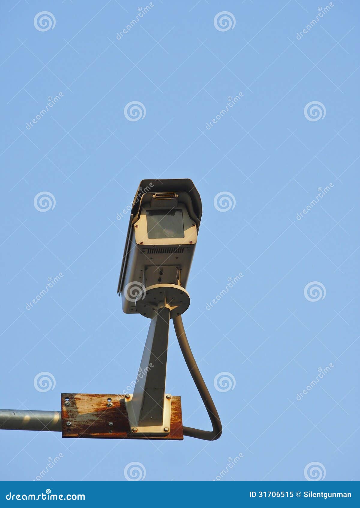 Blue cctv stock image. Image of equipment, guard, secure - 31706515