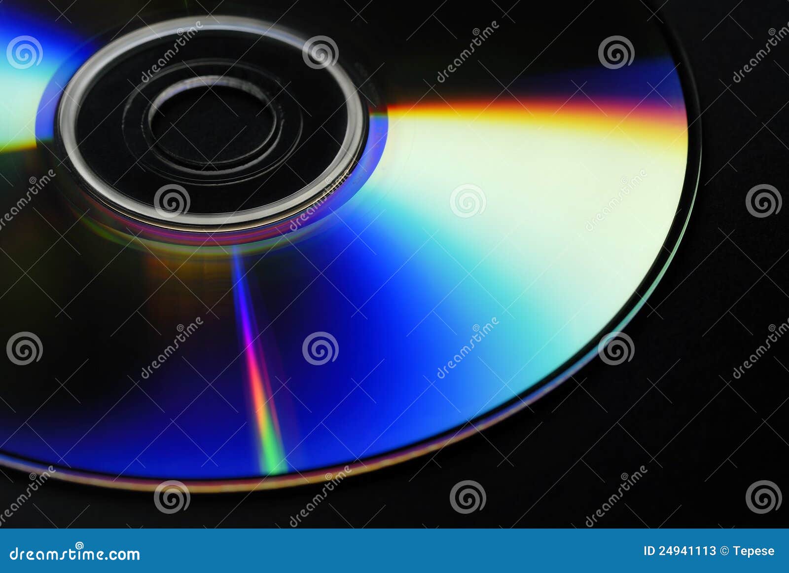 Blue CD stock image. Image of blue, technology, reflection - 24941113