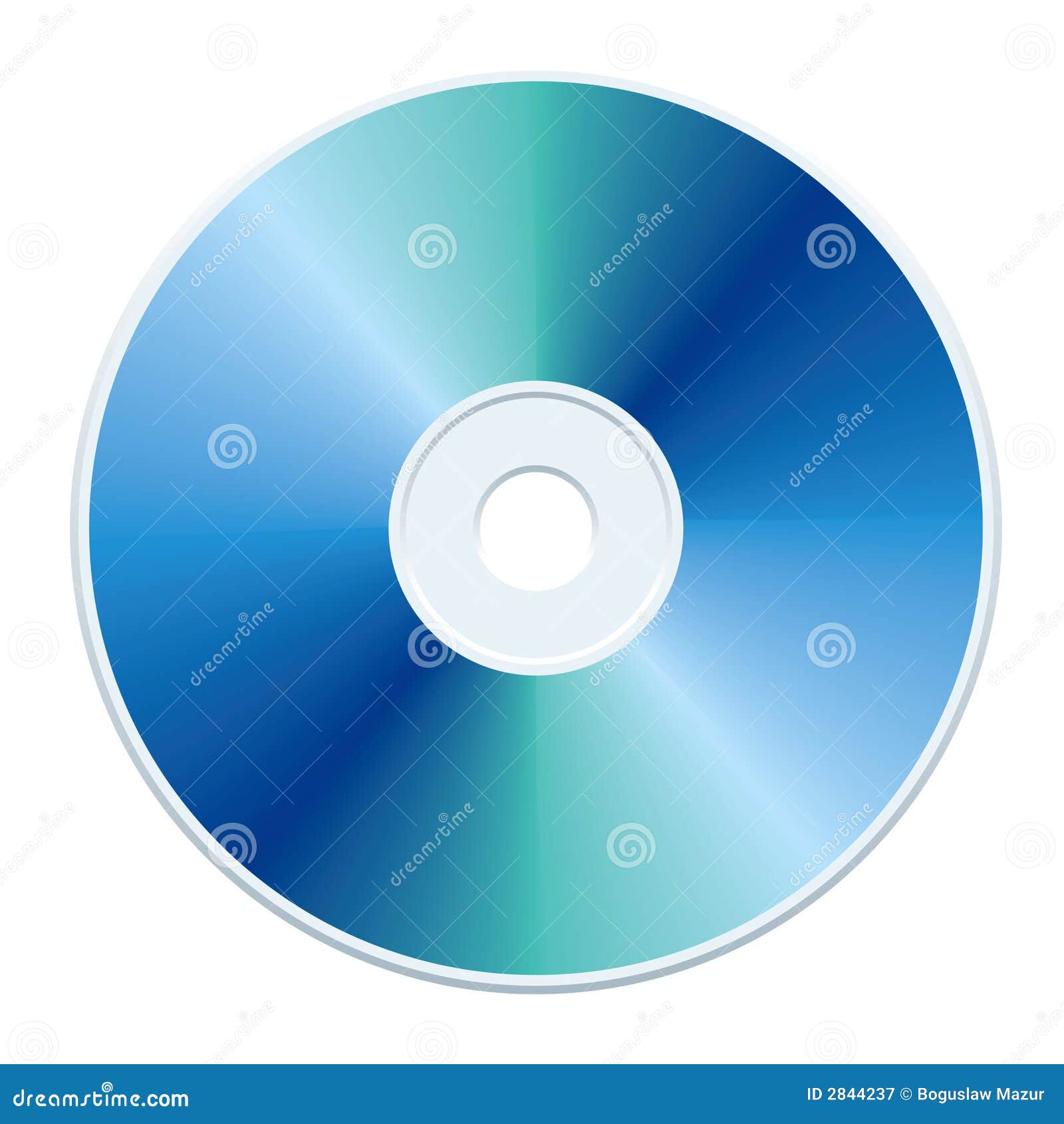 Blue CD stock vector. Illustration of burning, recording - 2844237
