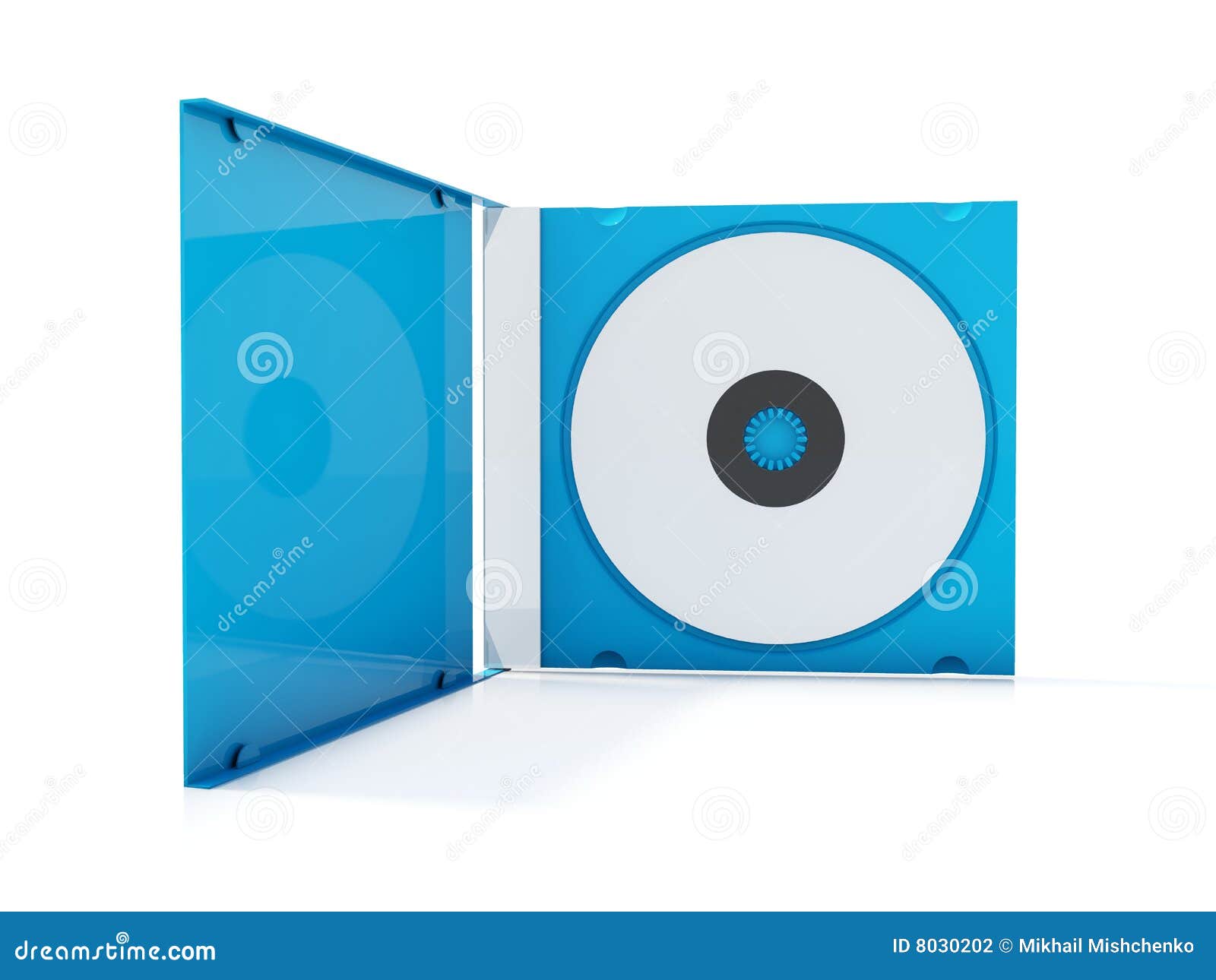 Blue cd box stock illustration. Illustration of compact - 8030202