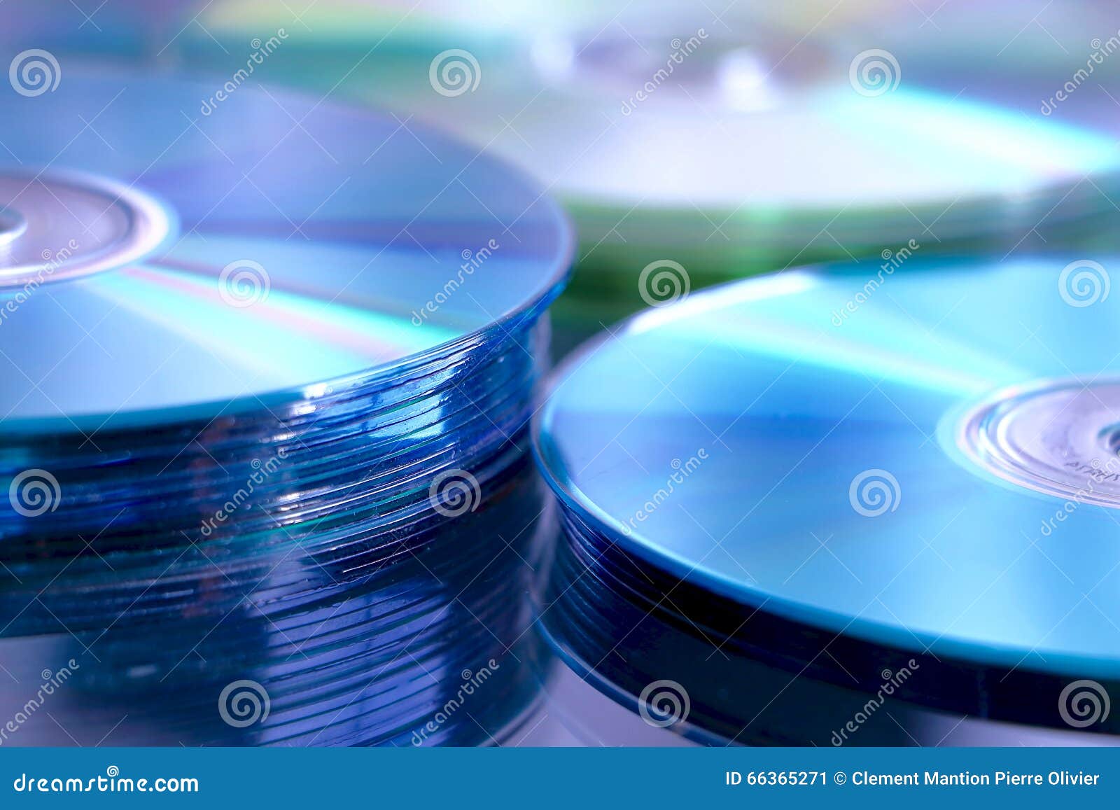 Blue cd stack stock image. Image of blue, digital, storage - 66365271